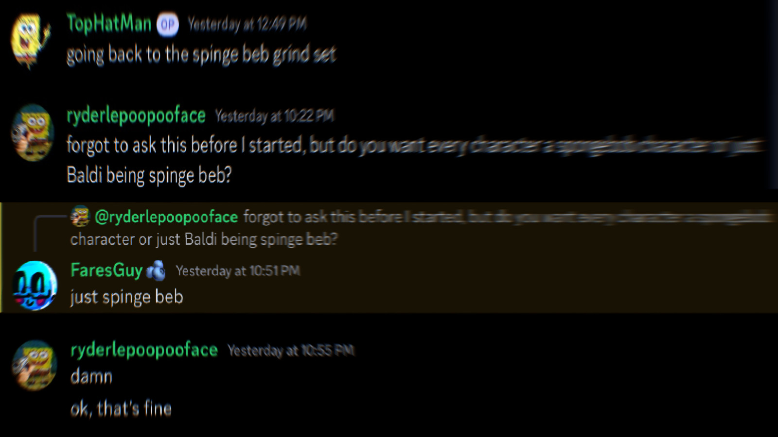 Squidward Tentacles over Principal Mod for Baldi's Basics | Baldi Mods