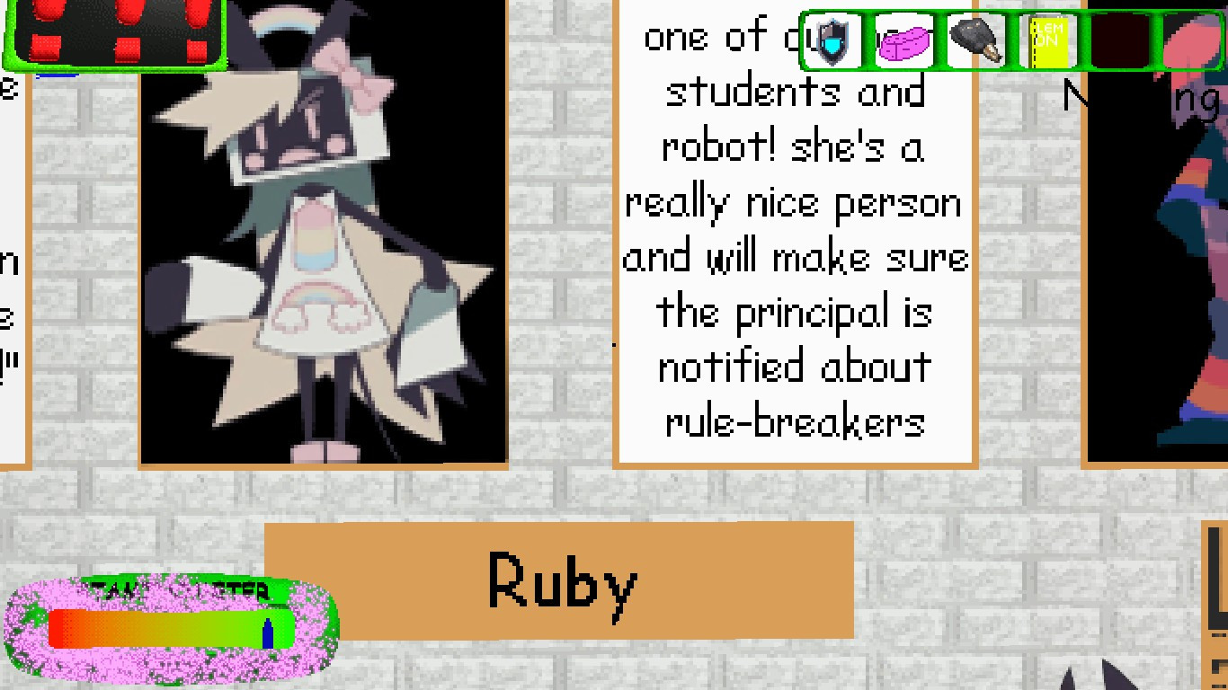ruby over superintendent jr. Mod for Baldi's Basics | Baldi Mods