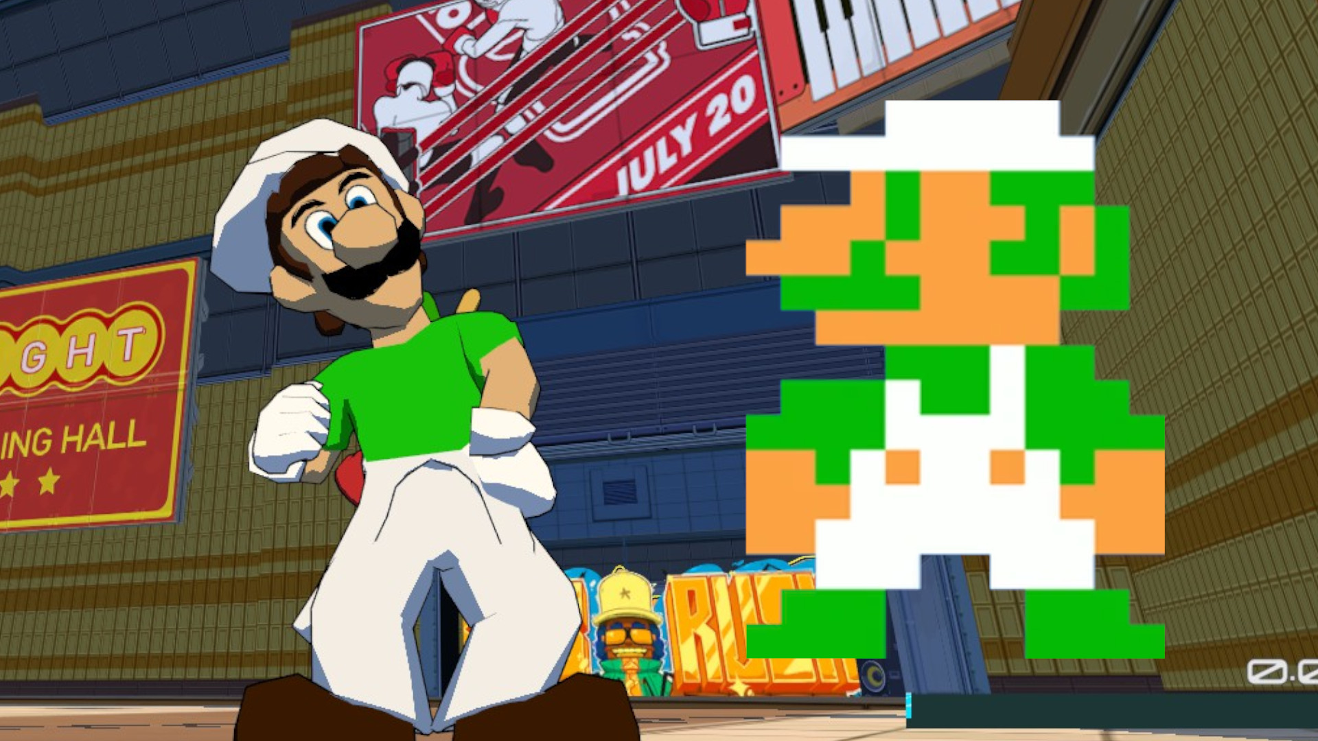 Luigi Mod for Bomb Rush Cyberfunk | BRC Mods