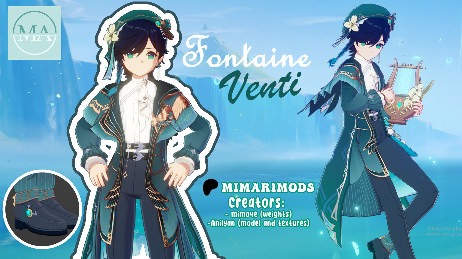 Fontaine Venti Mod for Genshin Impact | GI Mods