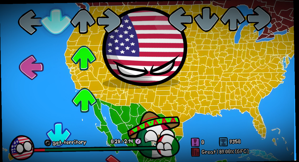 Vs CountryBalls - 17Bucks Cover Song "Fitin" Mod for Friday Night ...