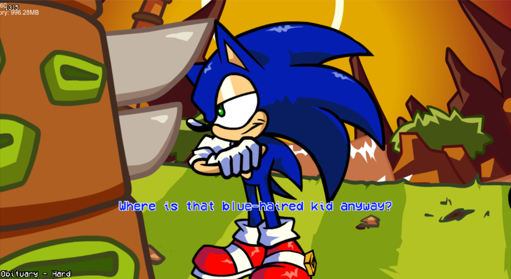 FNF Sonic Legacy (Obituary Cover) Mod for Friday Night Funkin' | FNF Mods