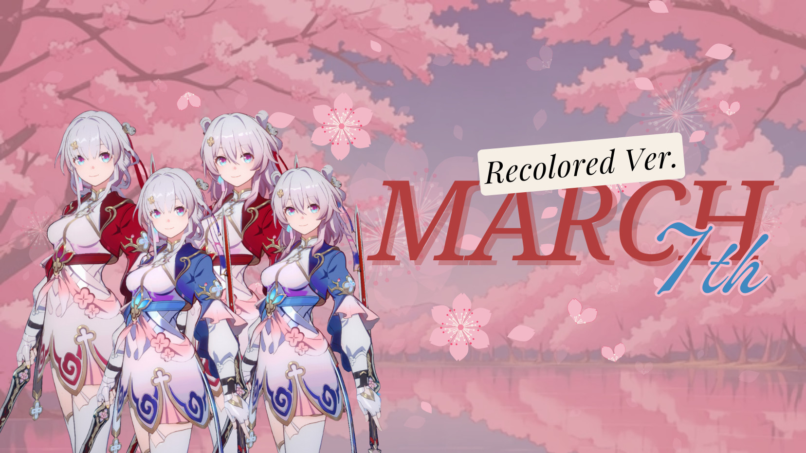 March7th Hunt with Kafka's Hair(Recolored Version) Mod for Honkai Star ...