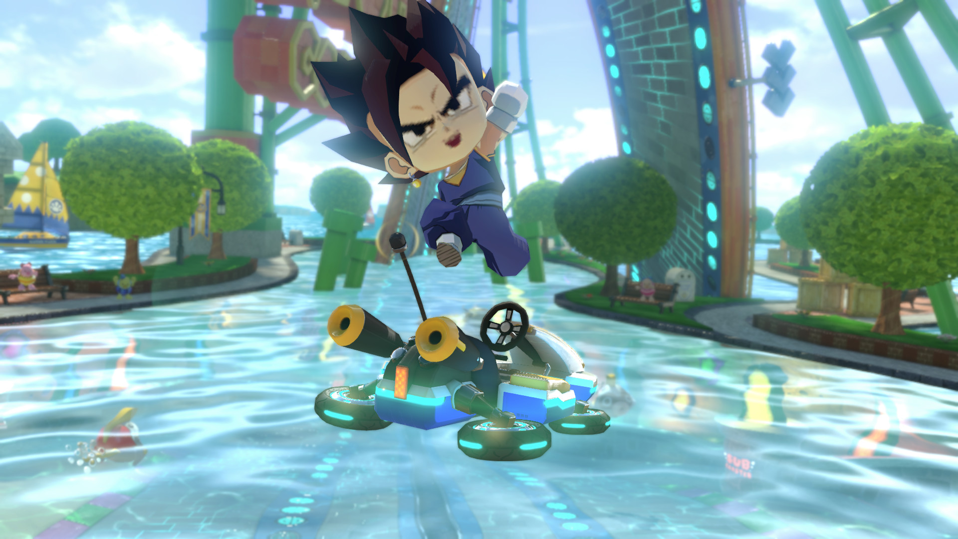 Vegito Chibi Pack Mod for Mario Kart 8 Deluxe | MK8D Mods