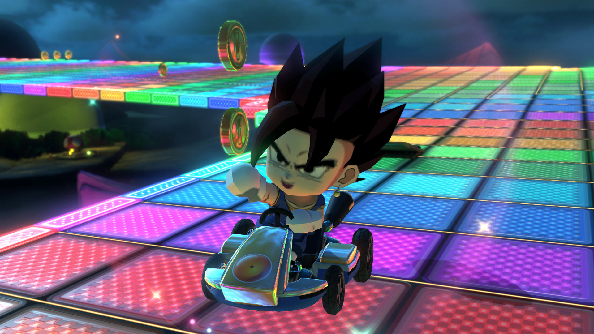 Vegito Chibi Pack Mod for Mario Kart 8 Deluxe | MK8D Mods