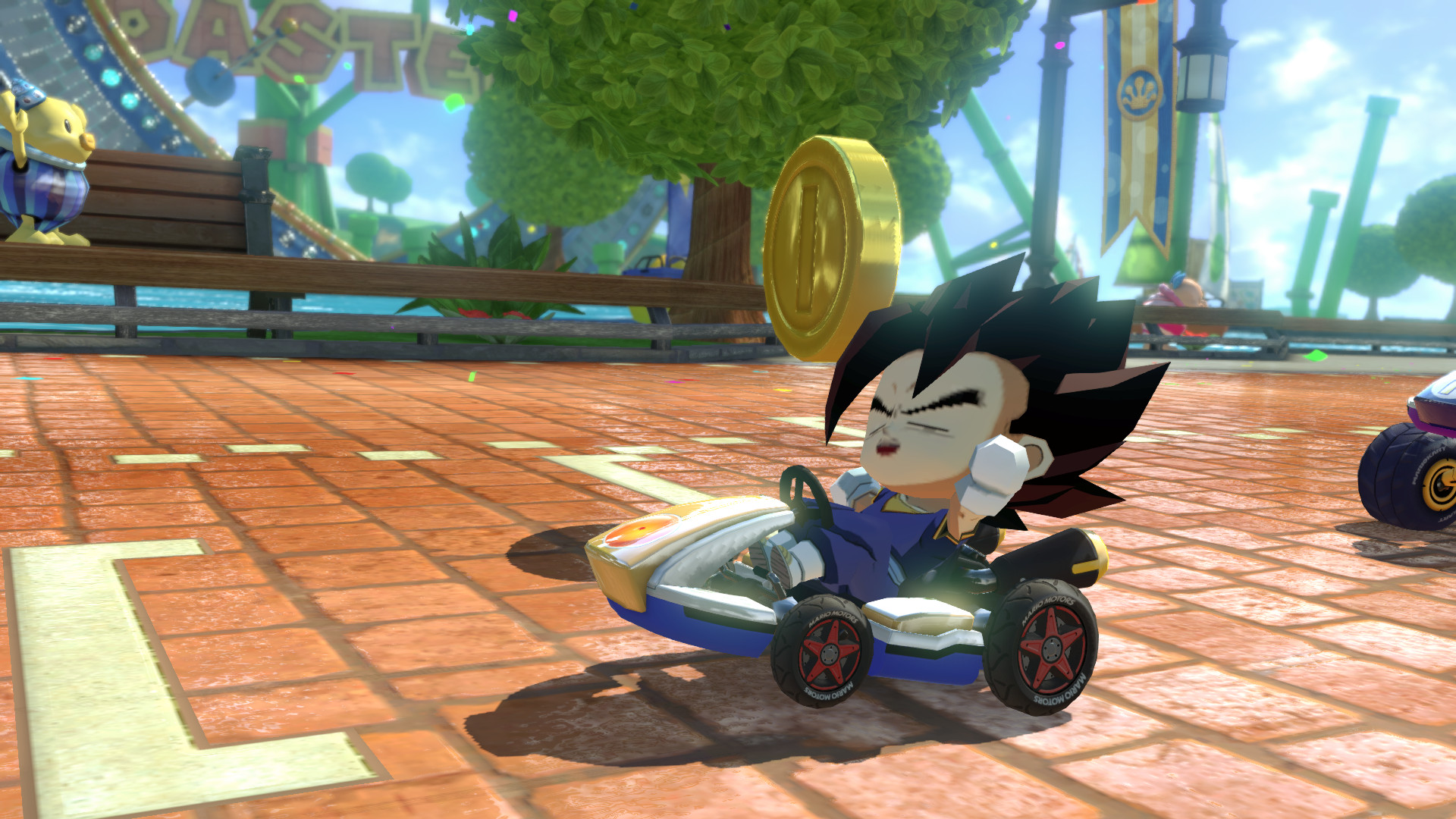 Vegito Chibi Pack Mod for Mario Kart 8 Deluxe | MK8D Mods