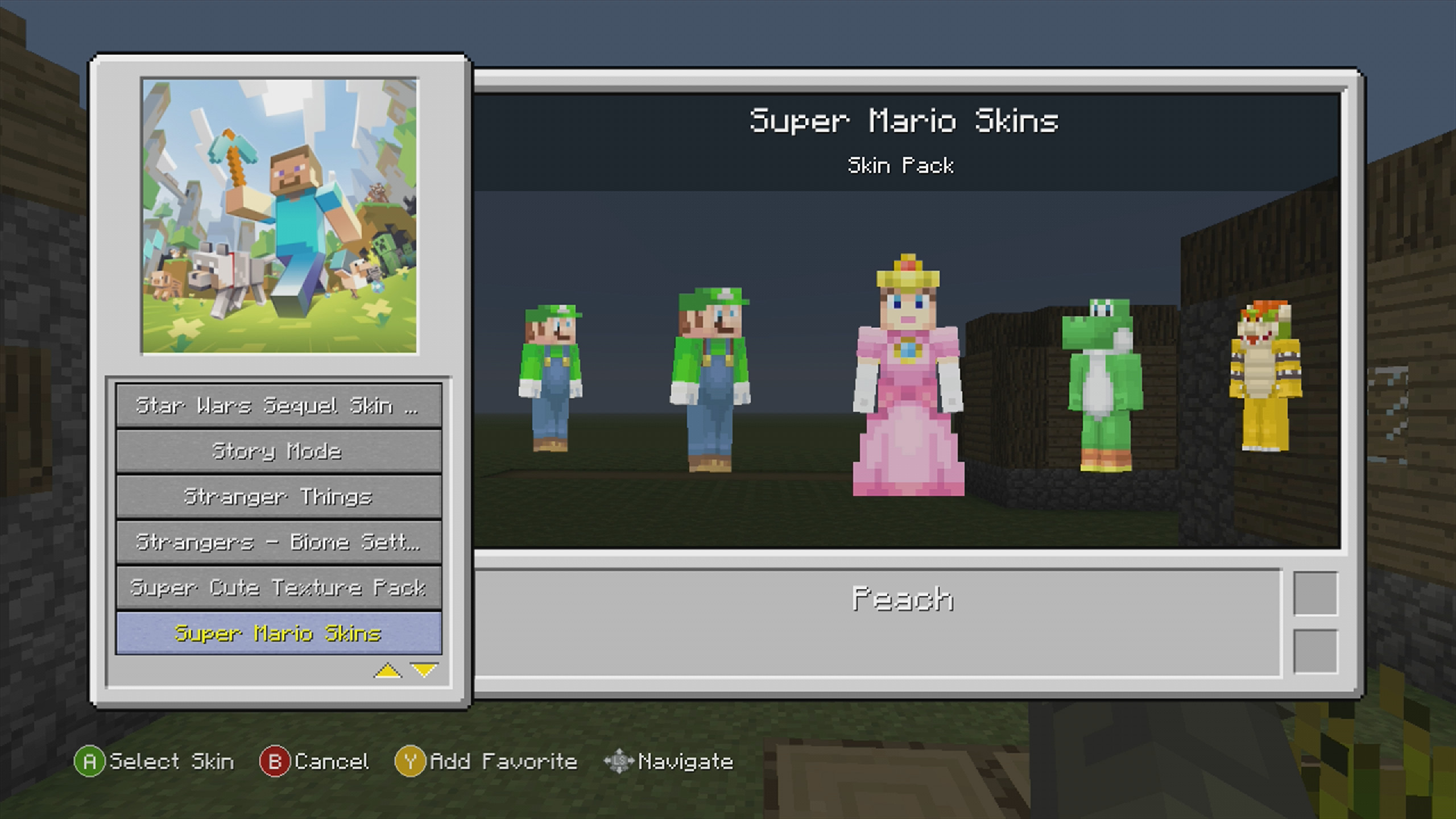 Super Mario Skins On 360 Edition! Mod for Minecraft: Xbox 360 Edition ...