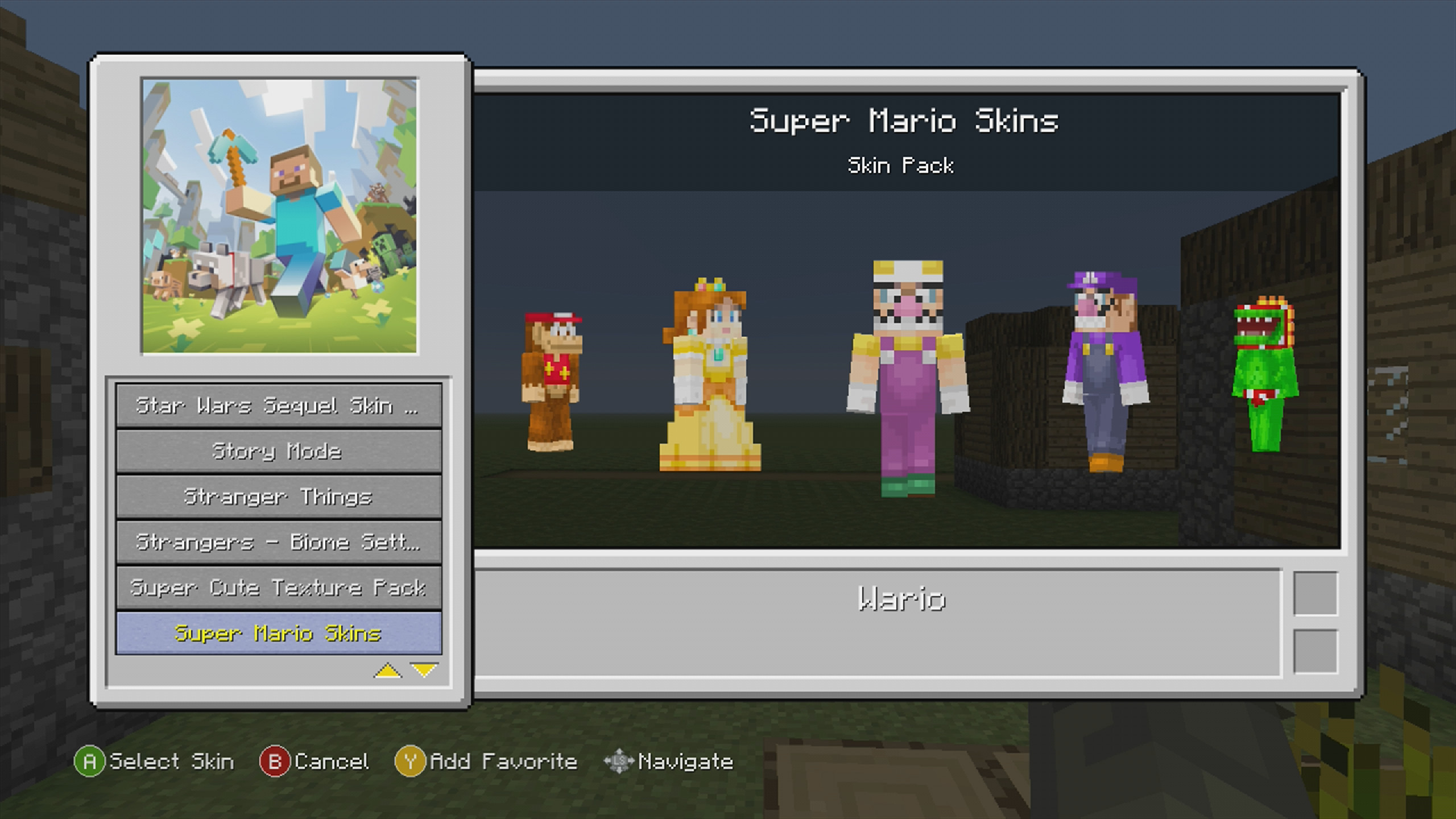 Super Mario Skins On 360 Edition! Mod for Minecraft: Xbox 360 Edition ...