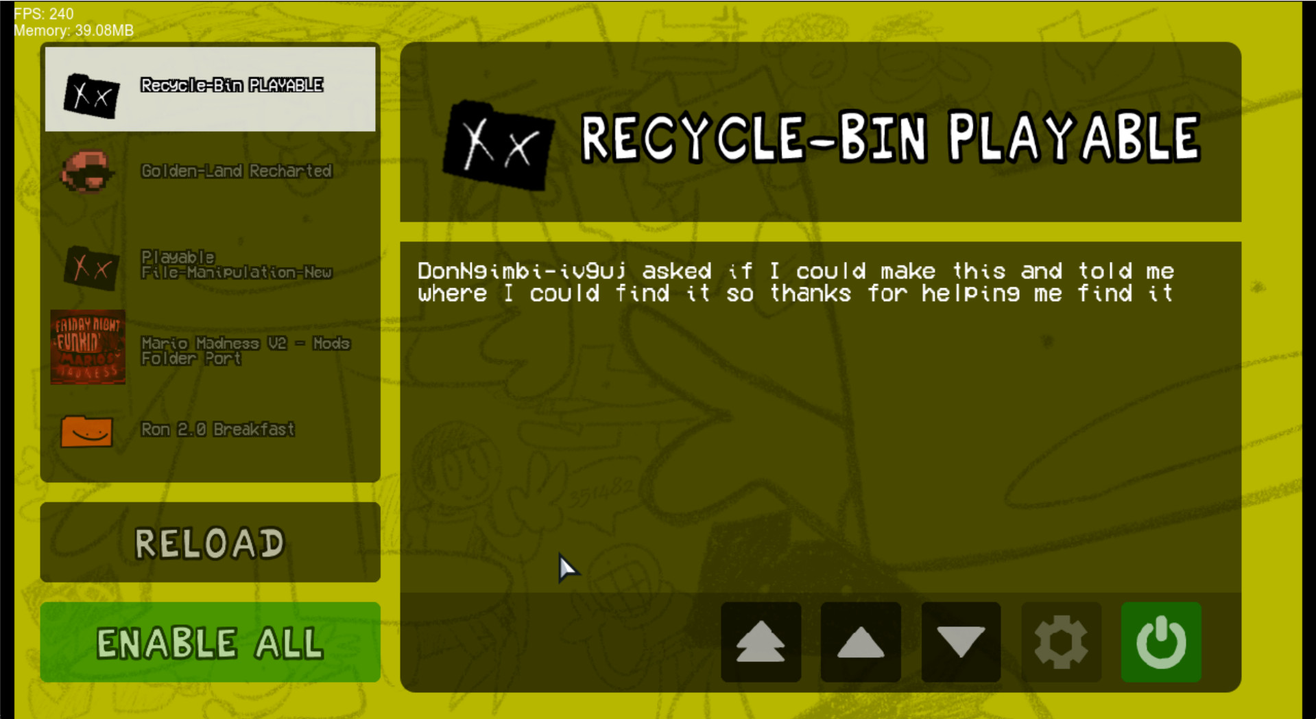 Recycle-Bin Ron FNF PLAYABLE Mod for Friday Night Funkin' | FNF Mods