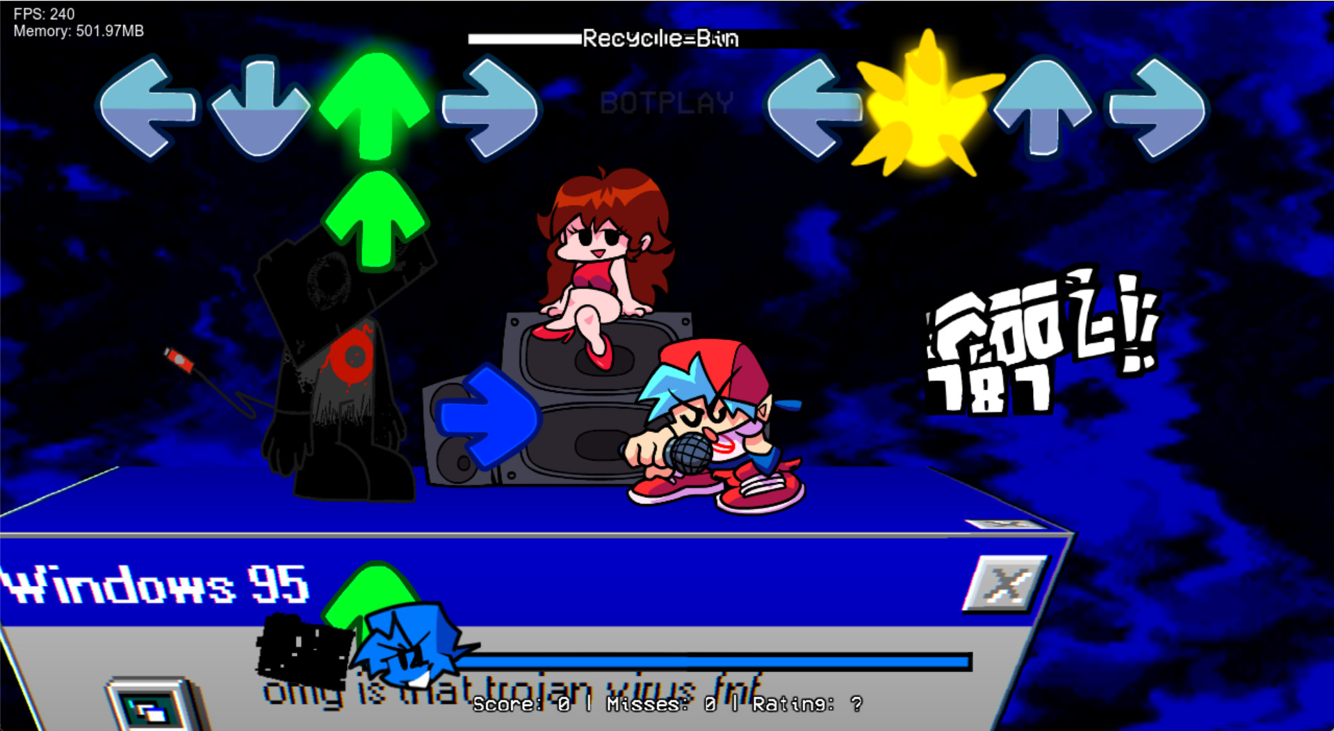 Recycle-Bin Ron FNF PLAYABLE Mod for Friday Night Funkin' | FNF Mods