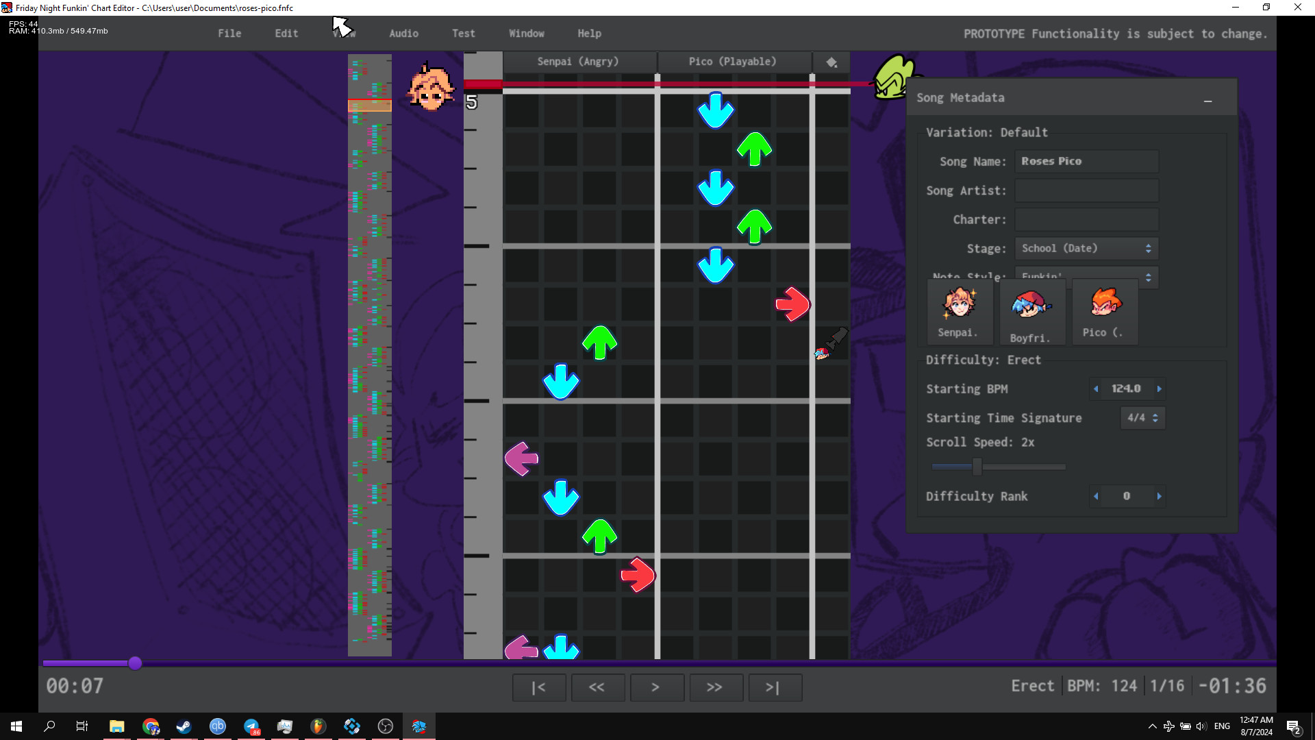 Roses (Pico Mix) Mod for Friday Night Funkin' | FNF Mods