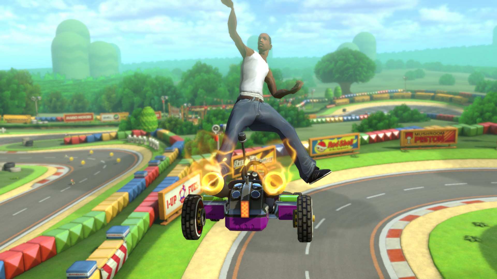 Carl CJ Johnson Mod for Mario Kart 8 Deluxe | MK8D Mods