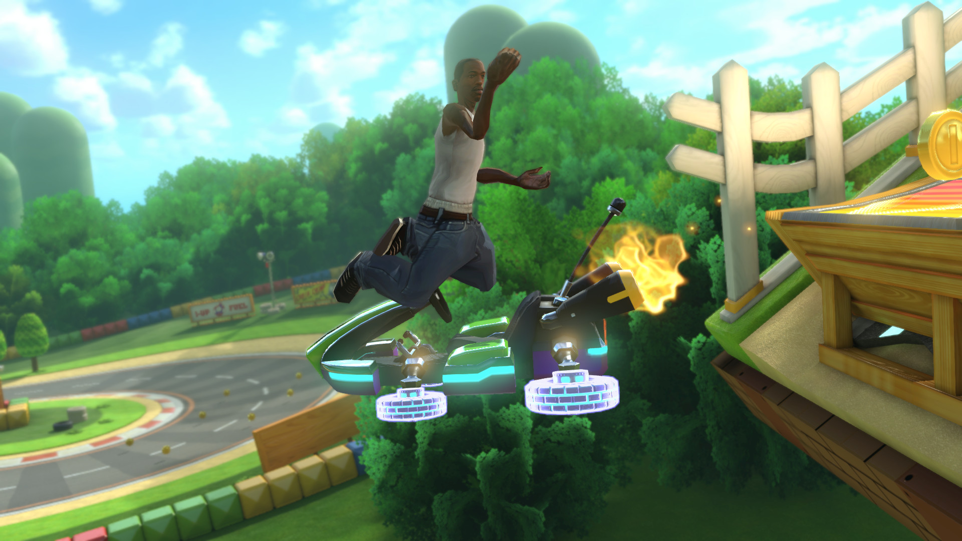 Carl CJ Johnson Mod for Mario Kart 8 Deluxe | MK8D Mods