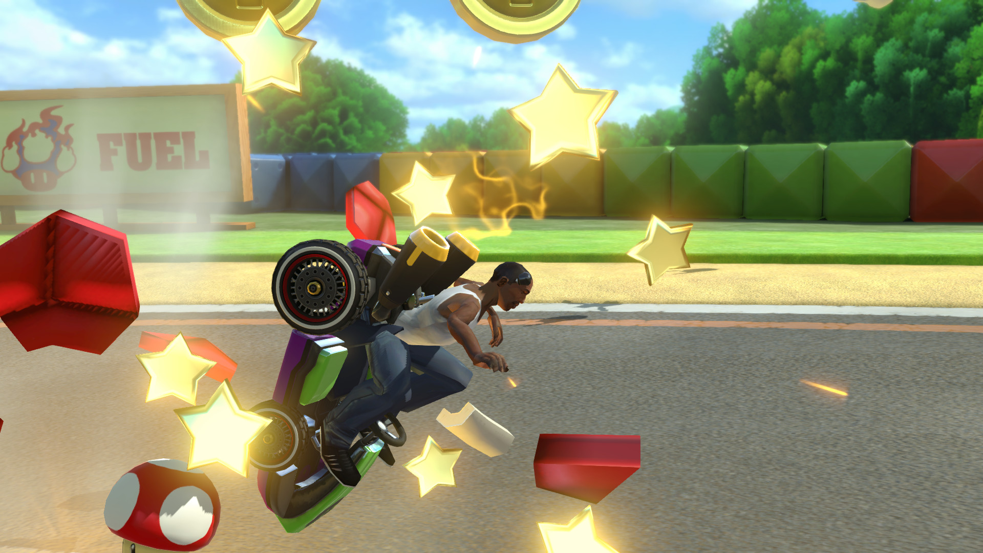 Carl CJ Johnson Mod for Mario Kart 8 Deluxe | MK8D Mods