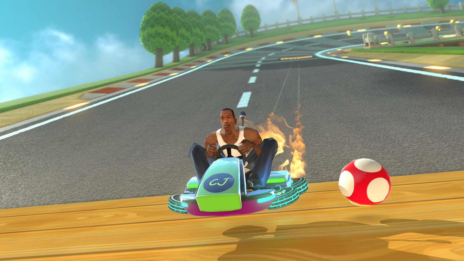 Carl CJ Johnson Mod for Mario Kart 8 Deluxe | MK8D Mods
