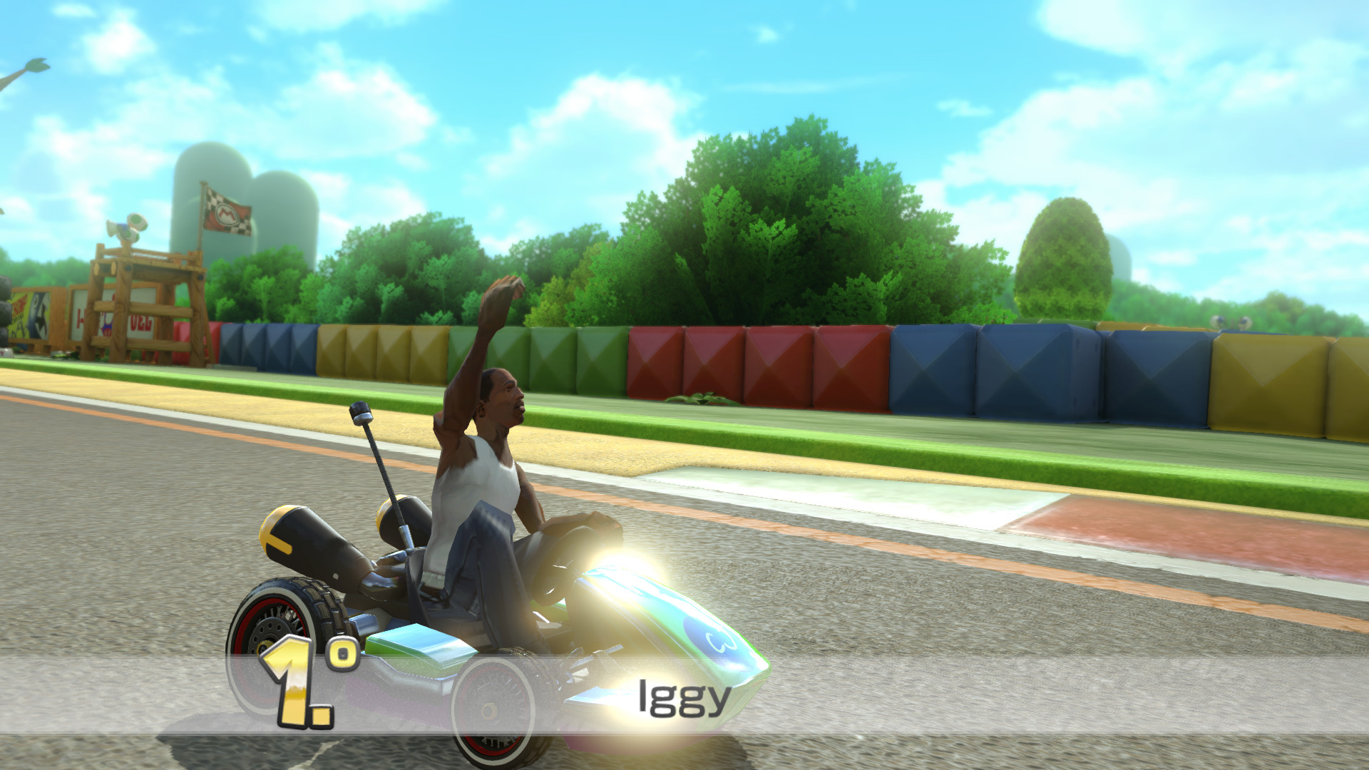 Carl CJ Johnson Mod for Mario Kart 8 Deluxe | MK8D Mods