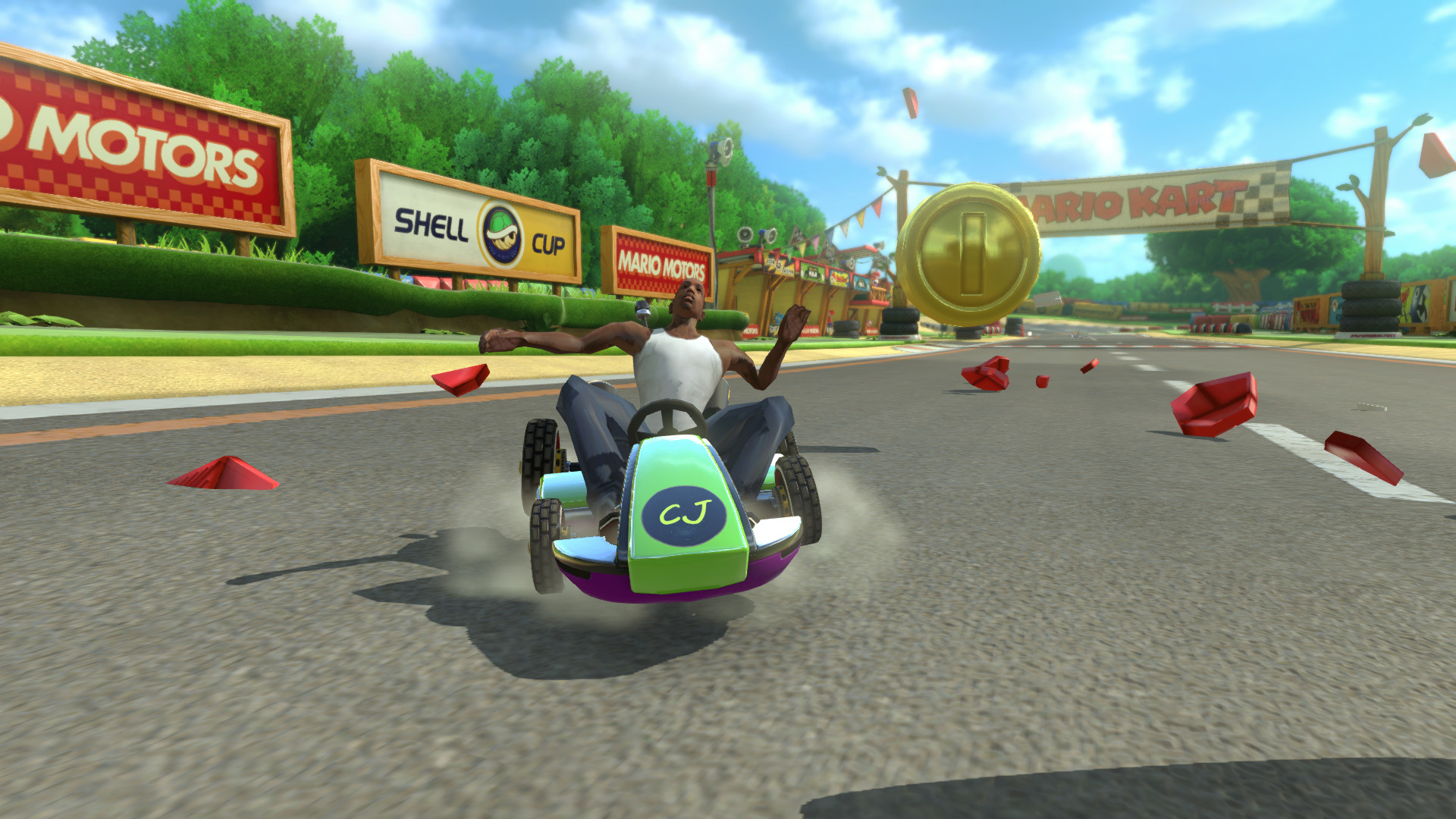 Carl CJ Johnson Mod for Mario Kart 8 Deluxe | MK8D Mods