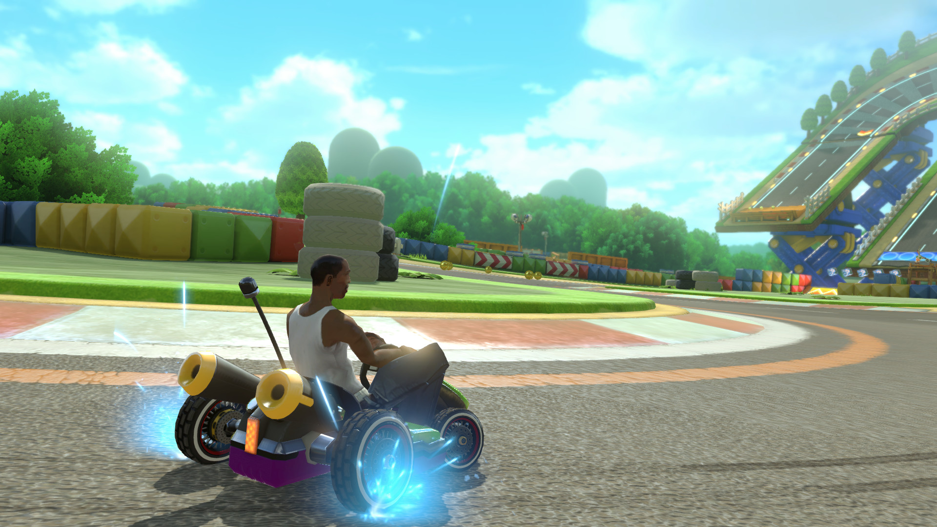 Carl CJ Johnson Mod for Mario Kart 8 Deluxe | MK8D Mods