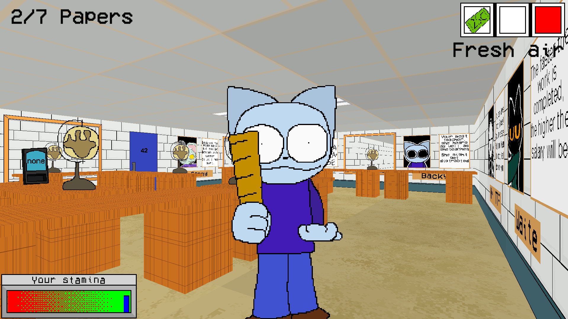 Backy's schoolhouse (DEAD PROJECT) Mod for Baldi's Basics | Baldi Mods