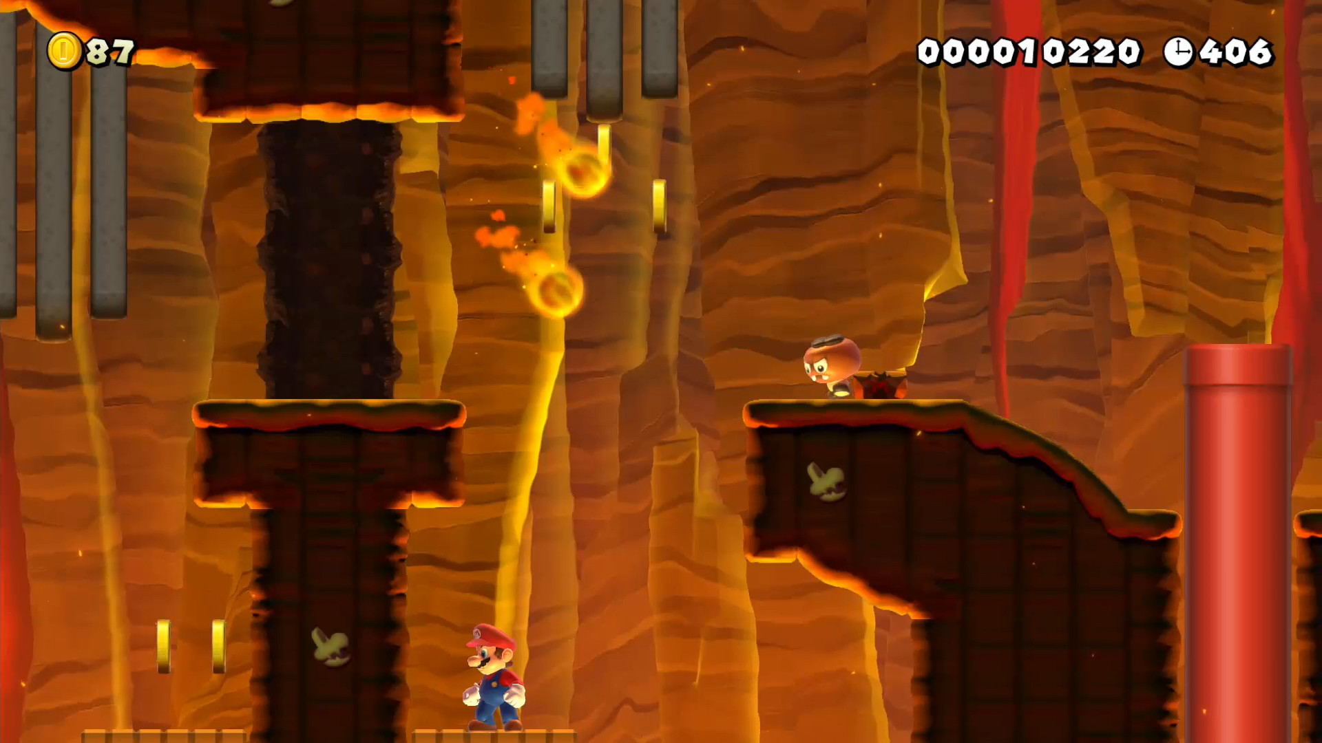 NSMBU Volcano Underground Mod for Super Mario Maker 2 | SMM2 Mods
