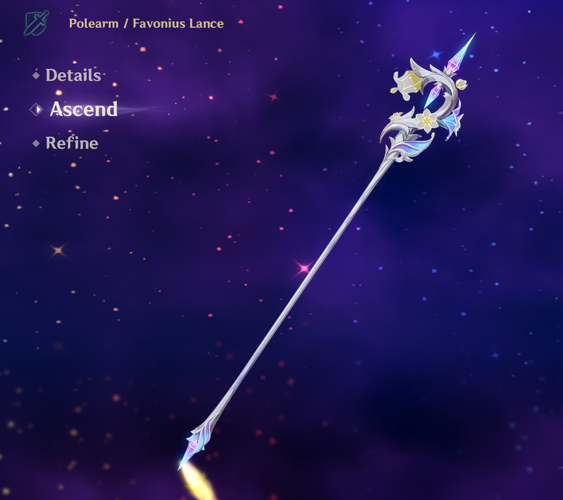 LE over Favonius Lance Mod for Genshin Impact | GI Mods