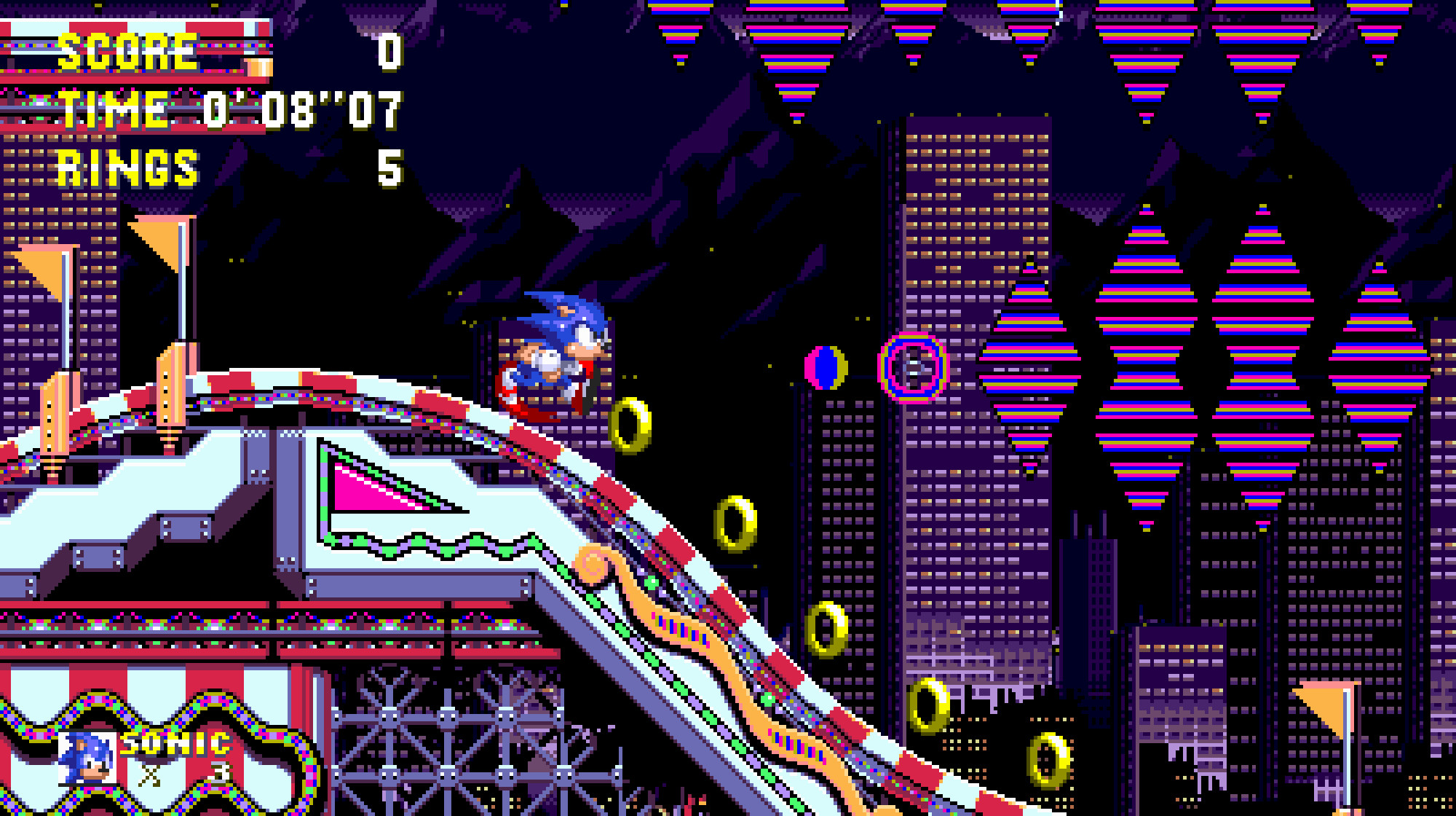 Better Carnival Night BG and Palette (+ More!) Mod for Sonic 3 A.I.R ...