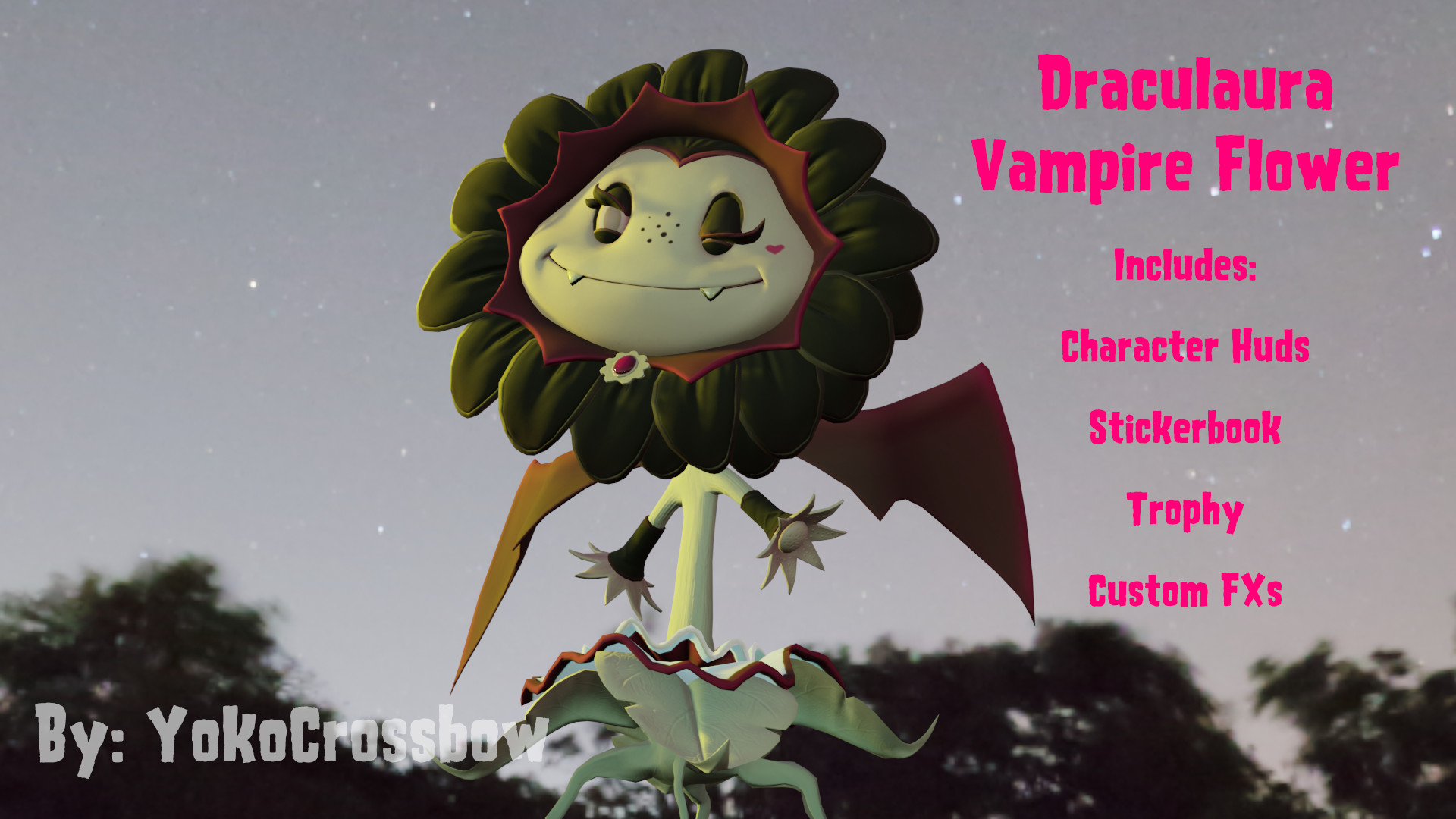 Draculaura Vampire Flower Mod for Plants vs. Zombies: Garden Warfare 2 ...