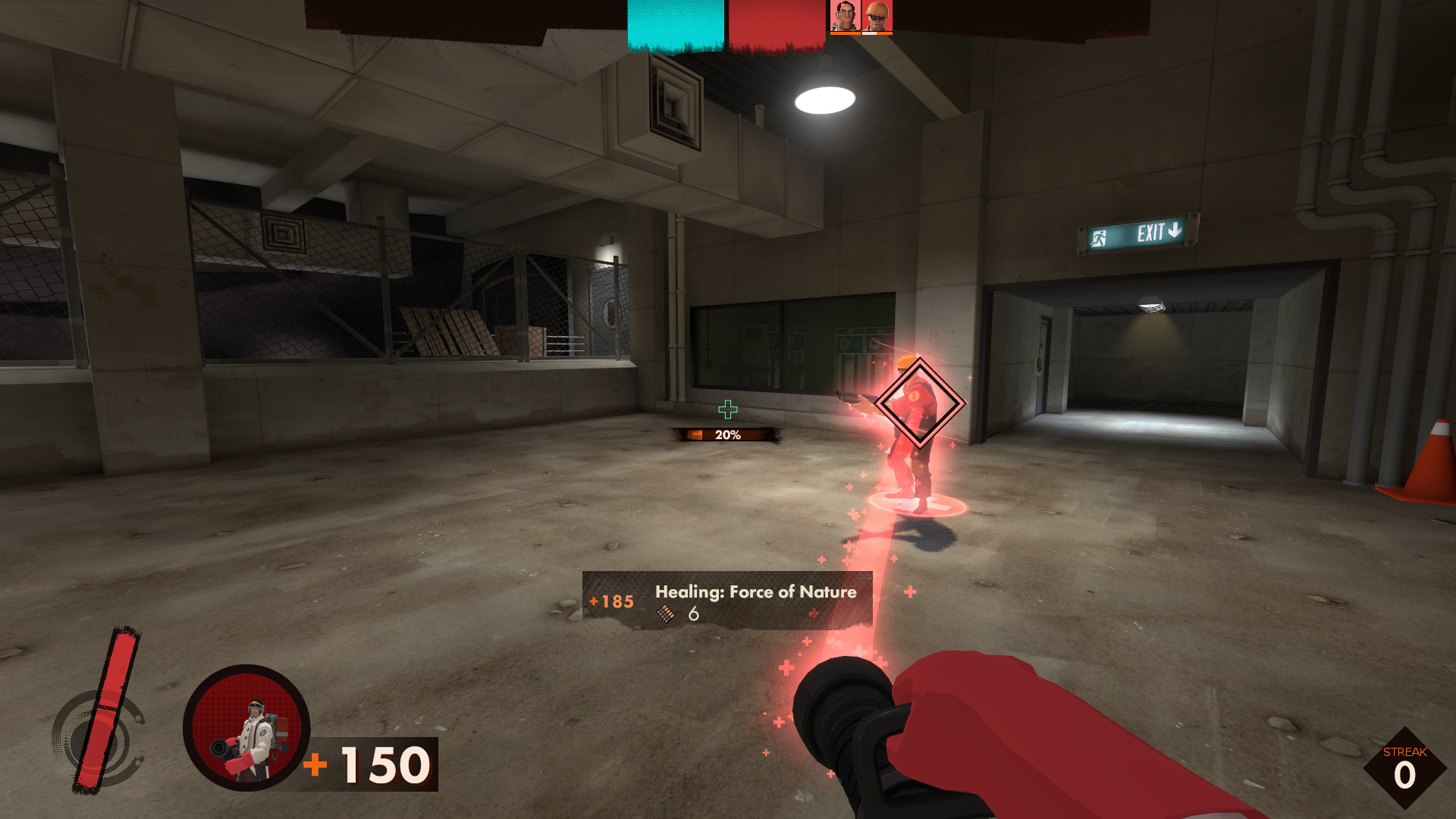 Centered Ubercharge Meter for LoopHud Mod for Team Fortress 2 | TF2 Mods