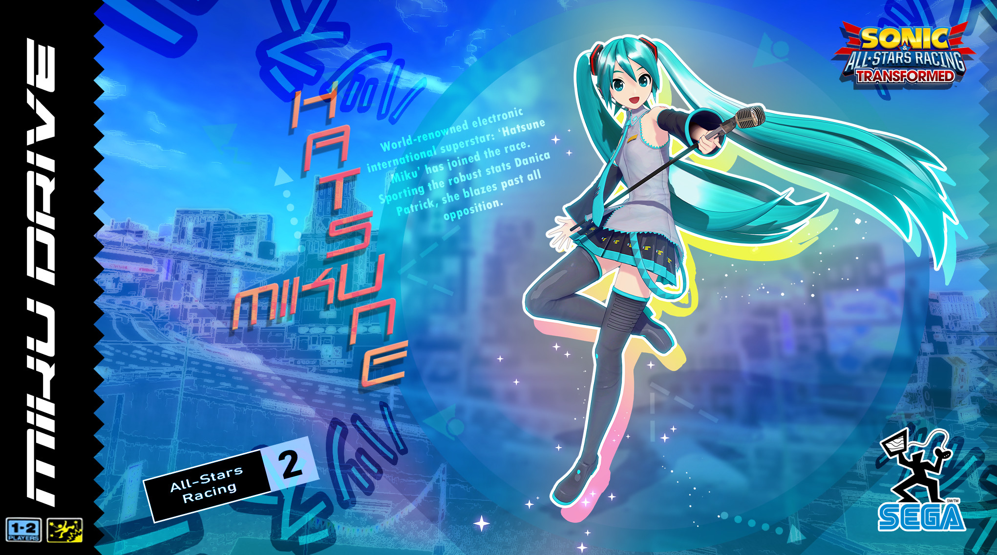 Hatsune Miku Mod for Sonic & All-Stars Racing: Transformed | S&ASR:T Mods