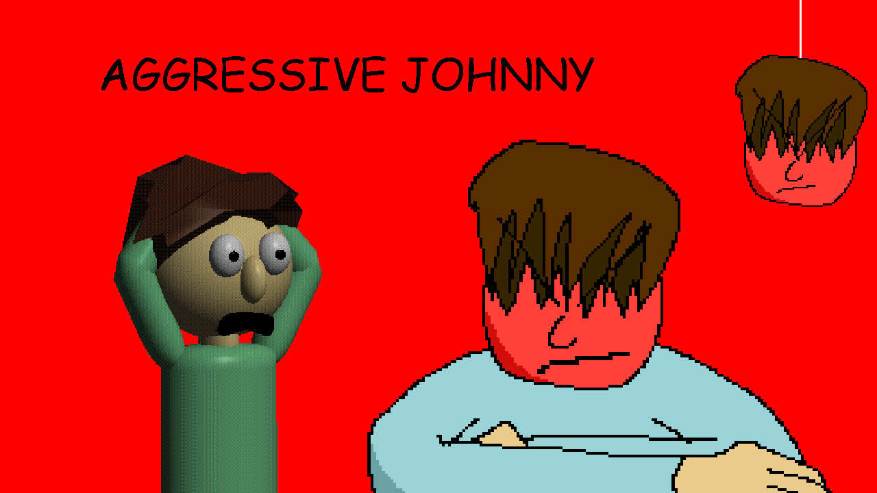 [SENSITIVE CONTENT] Aggressive Johnny! Mod for Baldi's Basics | Baldi Mods