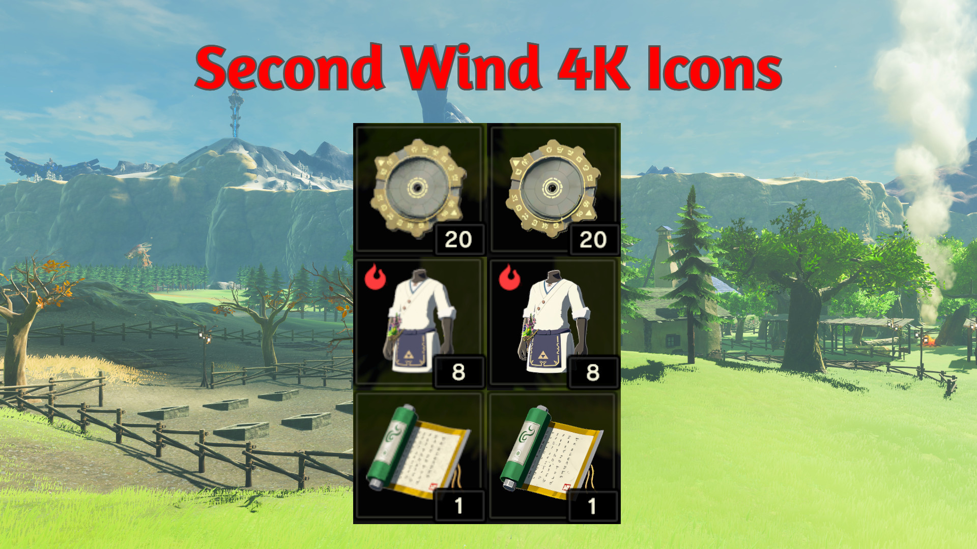 Second Wind - 4K Icons Mod for The Legend of Zelda: Breath of the Wild ...