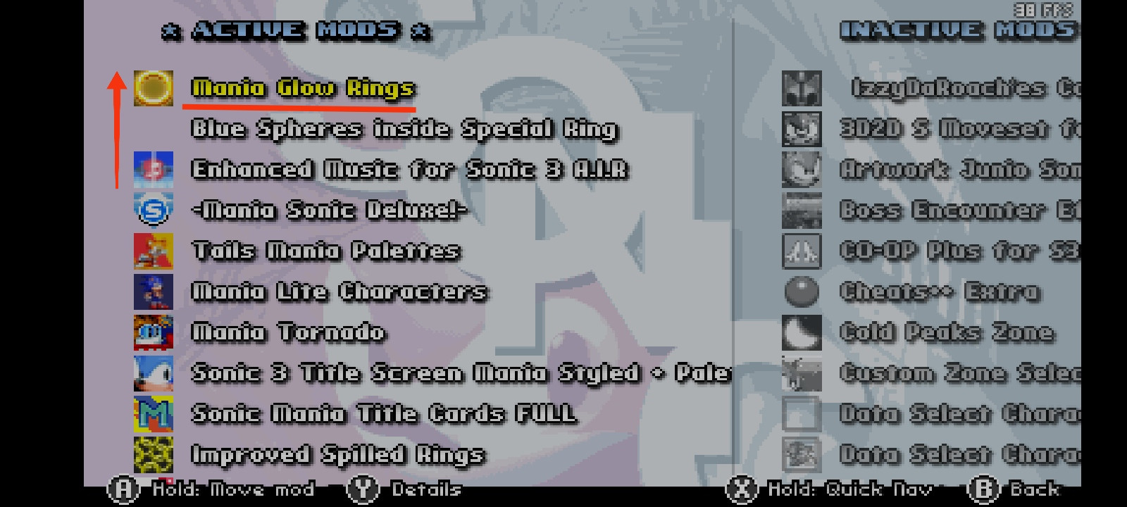 Mania Glow Rings Mod for Sonic 3 A.I.R. | S3AIR Mods