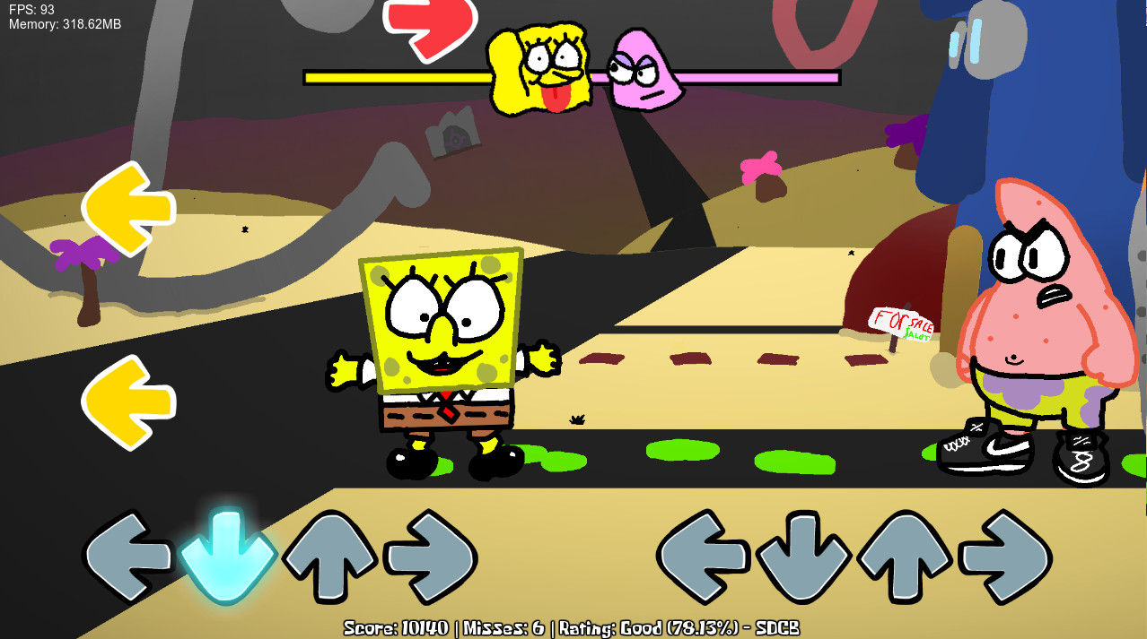 Freakybob's Endless Ate-Toes Mod for Friday Night Funkin' | FNF Mods