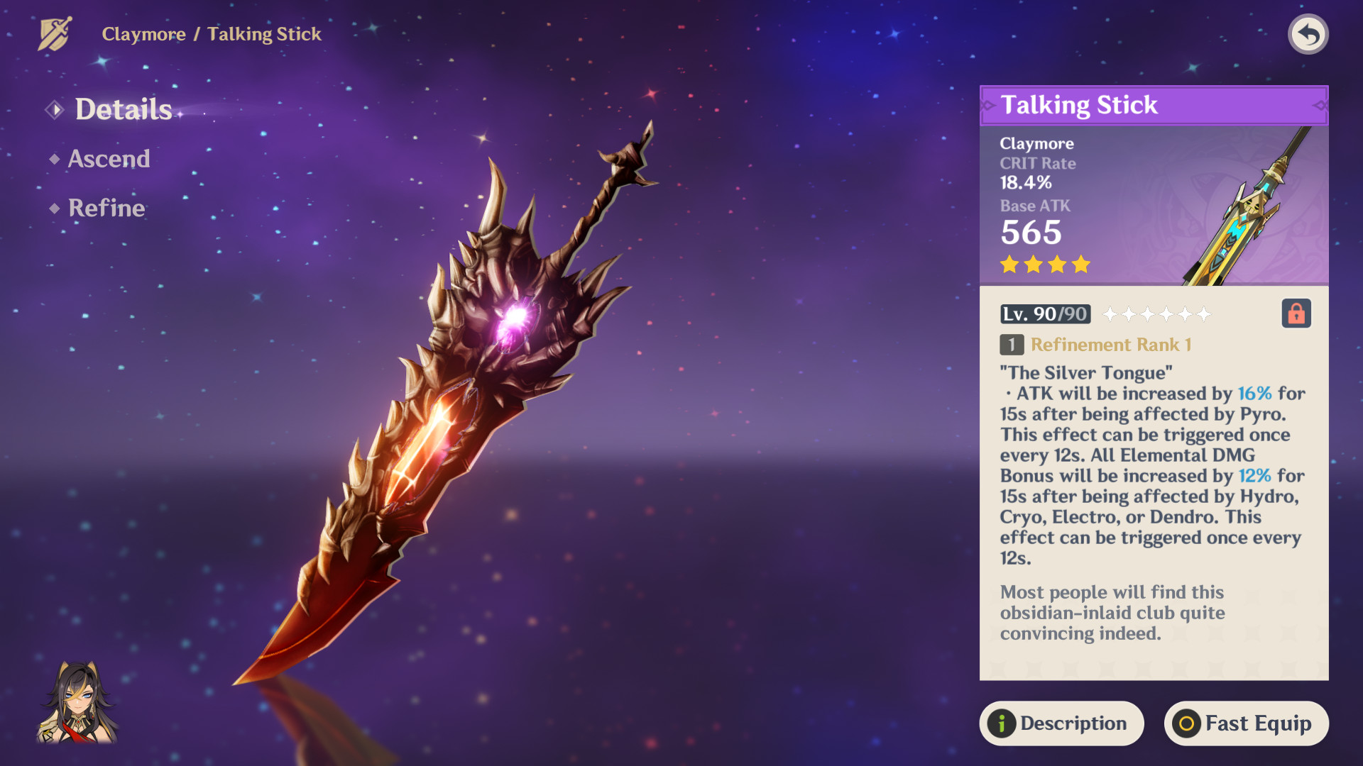 Dehya's Seeing Eye Claymore Mod for Genshin Impact | GI Mods