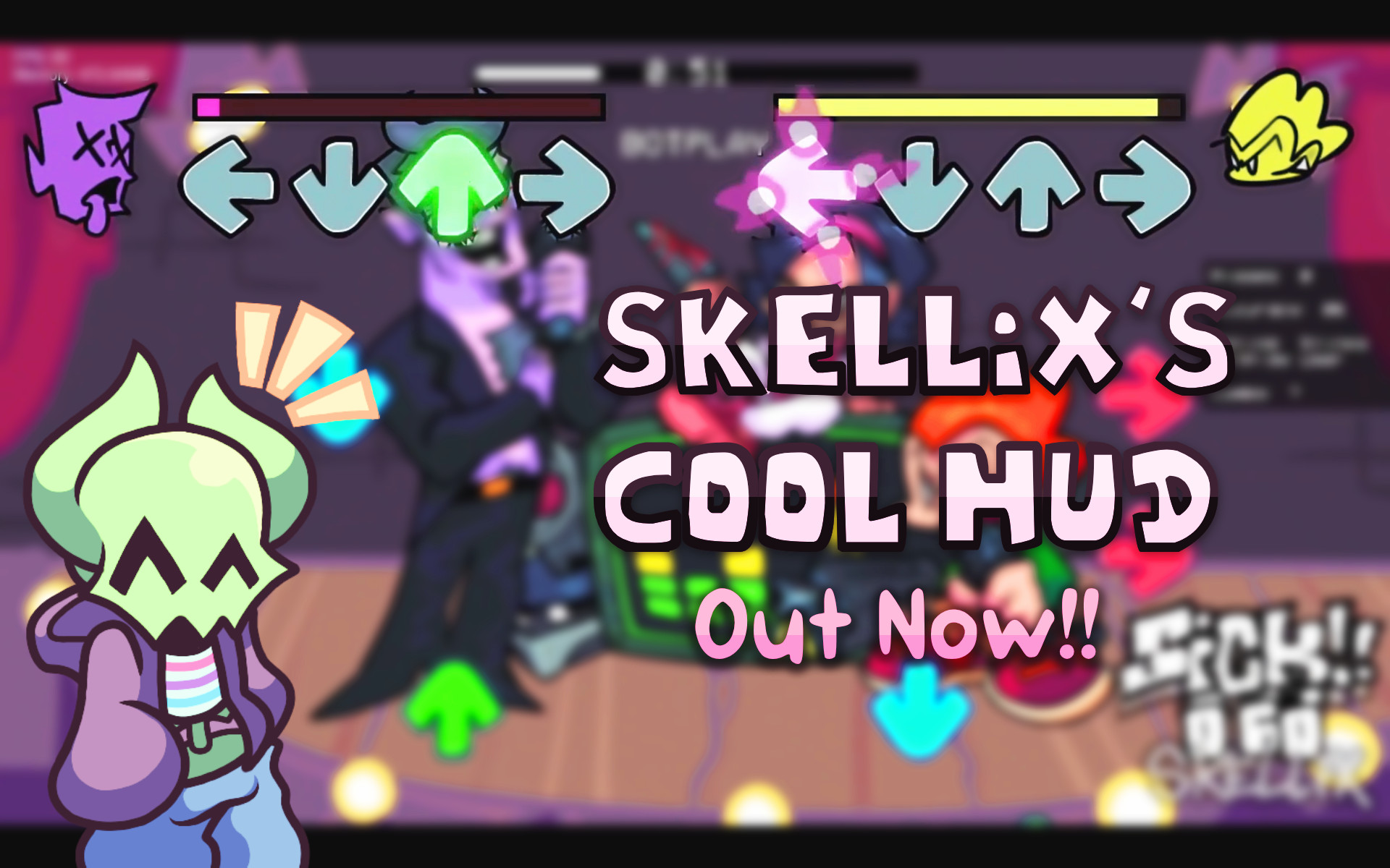 Skellix's Very Cool HUD Mod for Friday Night Funkin' | FNF Mods