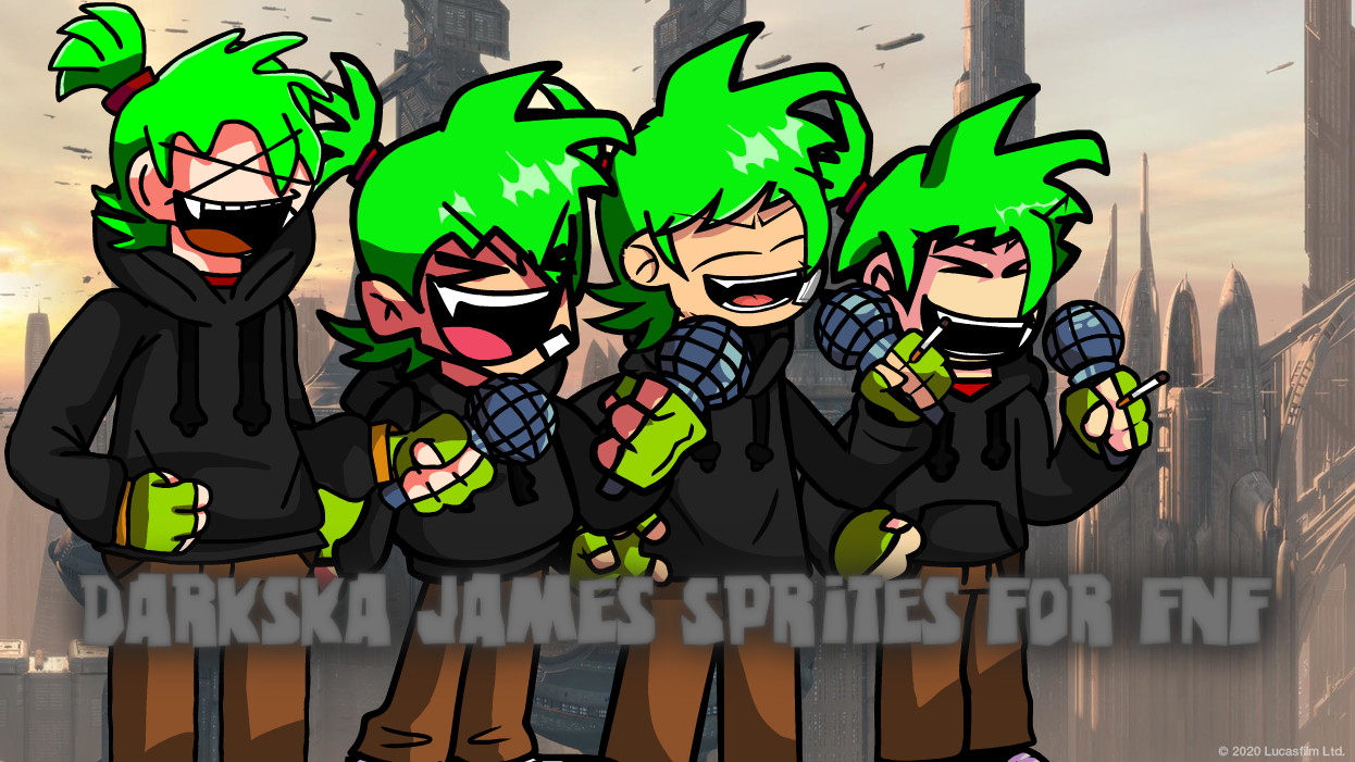 [EXTRA PACK UPDATE] Darkska James Sprites For FNF Mod for Friday Night ...