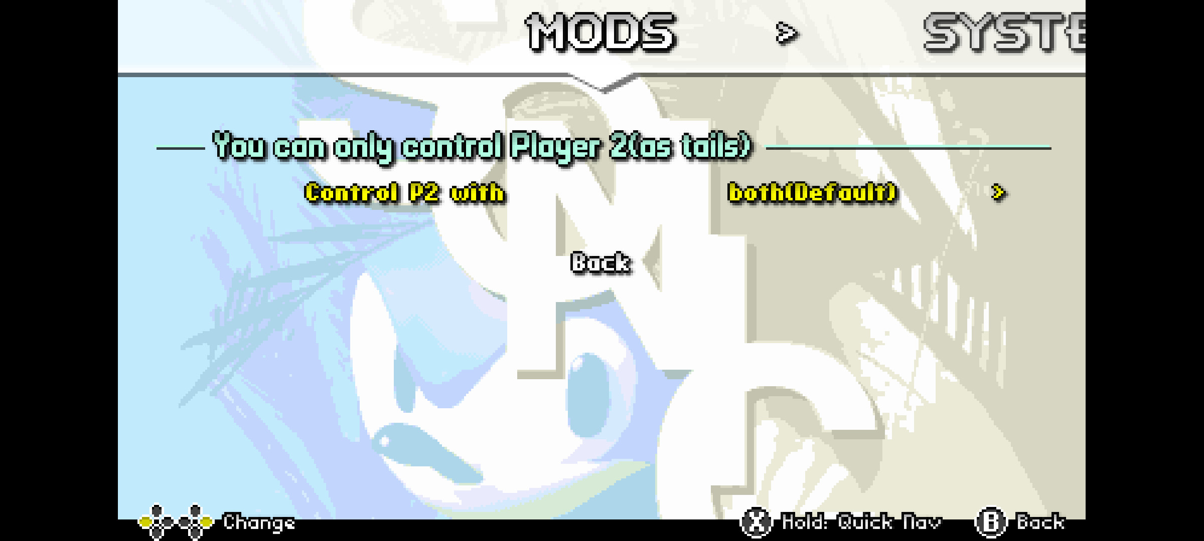 You can only control Player 2 Mod for Sonic 3 A.I.R. | S3AIR Mods