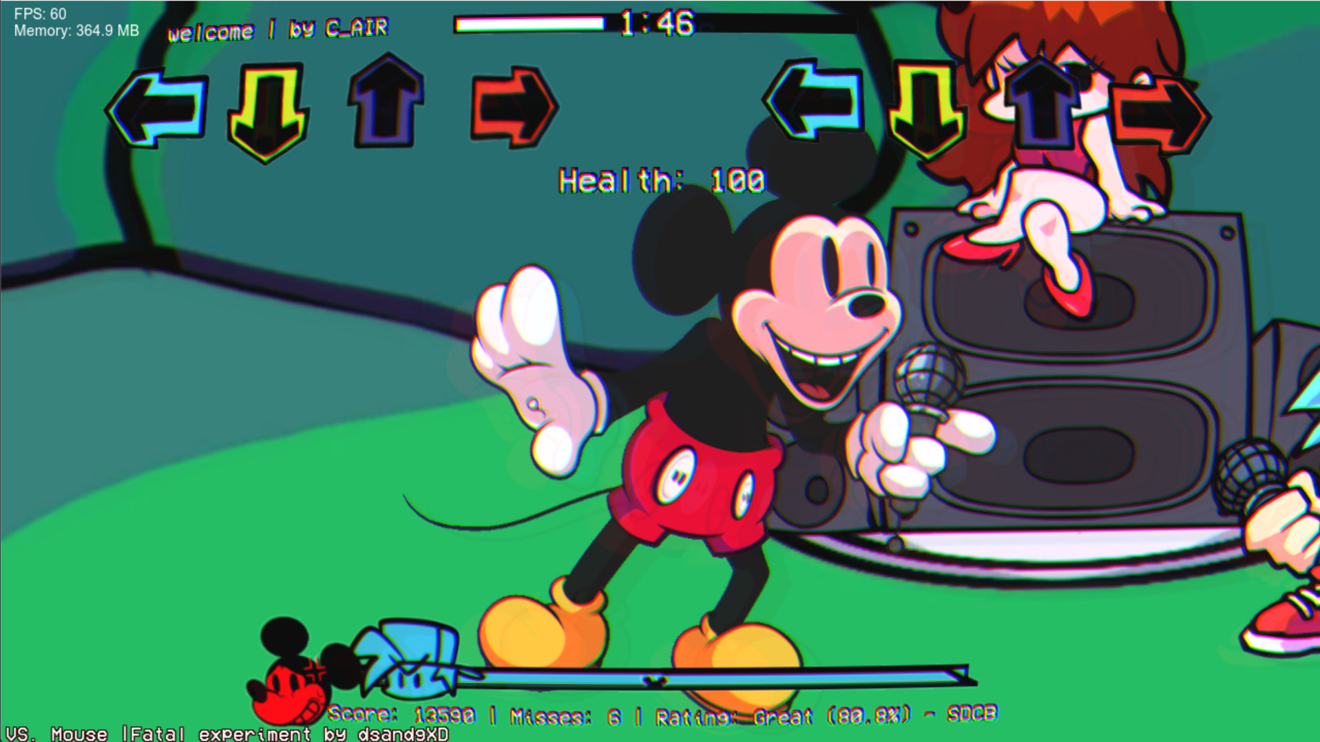 FNF：Vs Mouse Fatal Experiment Mod for Friday Night Funkin' | FNF Mods