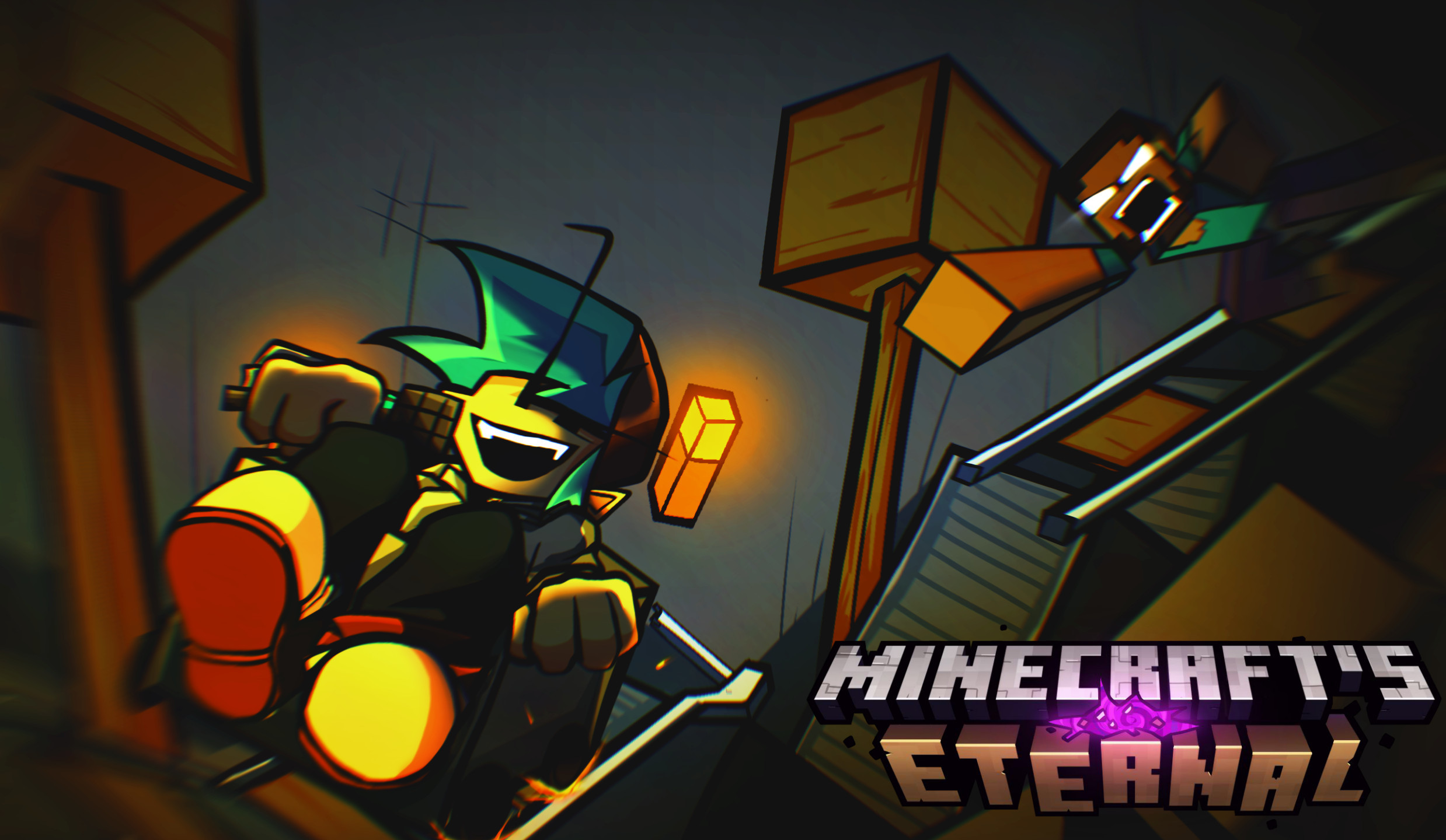 FNF：Minecraft's Eternal V1 Mod for Friday Night Funkin' | FNF Mods