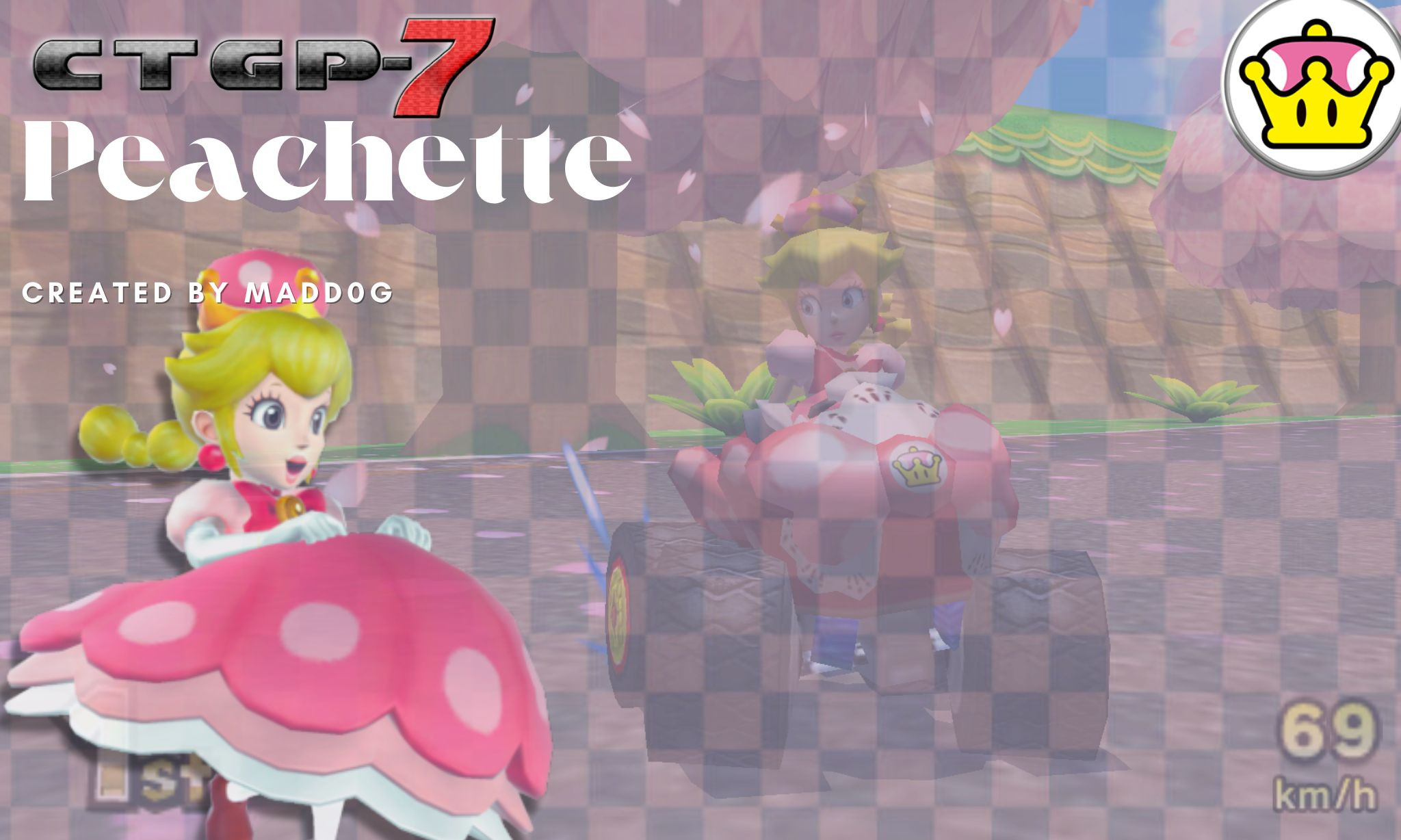 Peachette: Outcomette Mod for Mario Kart 7 | MK7 Mods