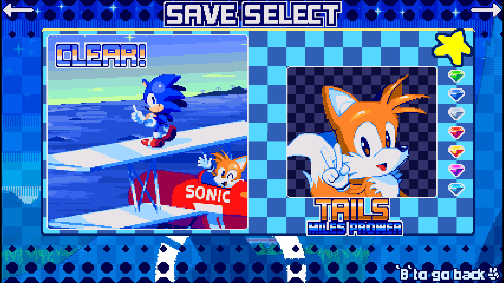 SATFS save: all slots full, 7 emeralds Mod for Sonic and the Fallen ...
