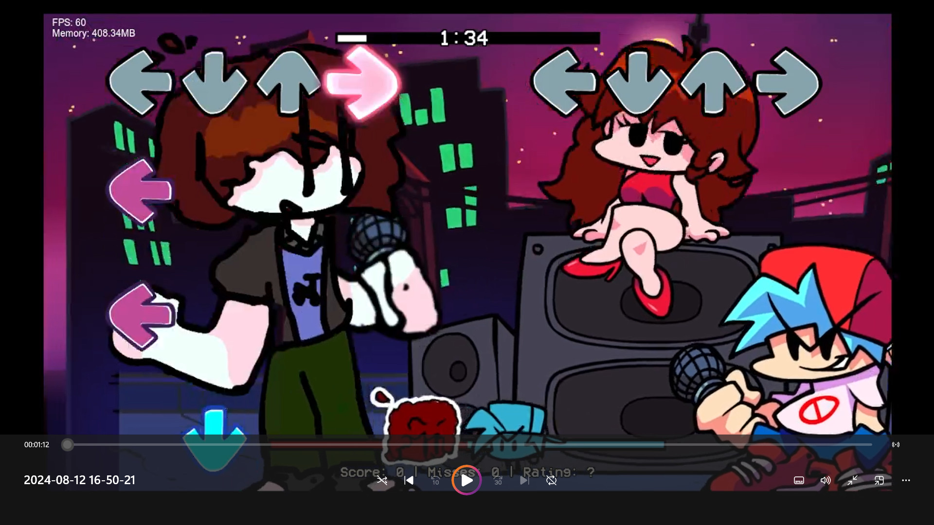 Bacon hair re-skin Mod for Friday Night Funkin' | FNF Mods
