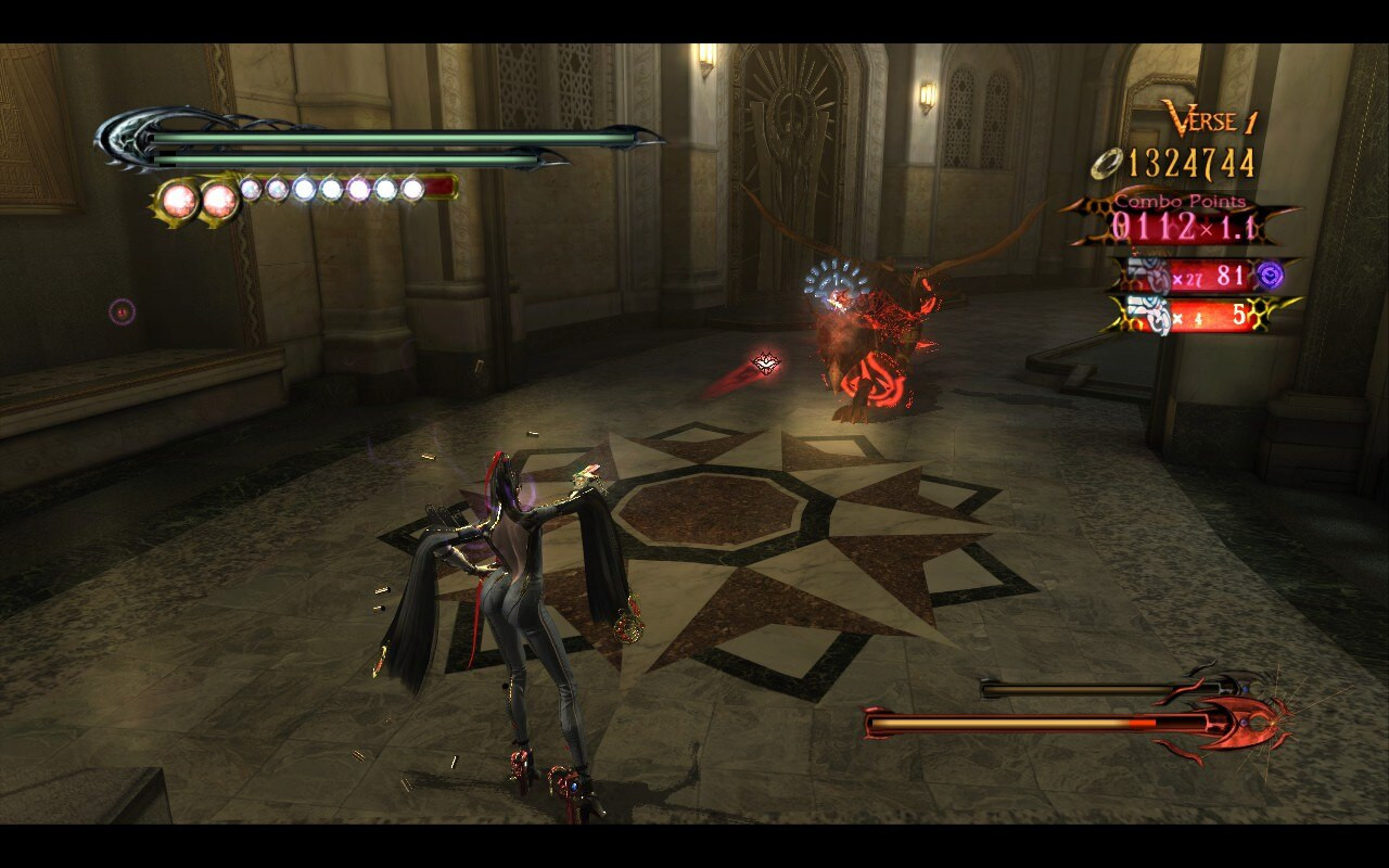Bayonetta Red & Gold Themed UI Mod for Bayonetta | BAYO PC Mods