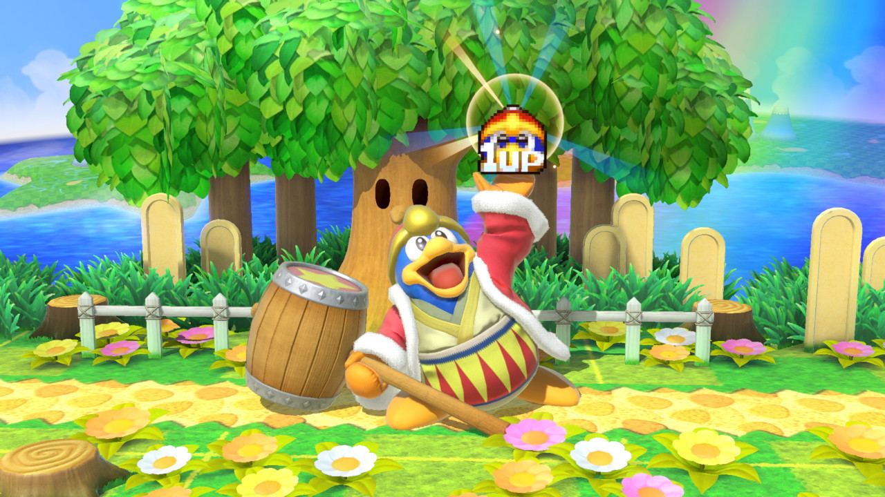 Kirby and Friends 1up Icons Special Flag Mod for Super Smash Bros ...