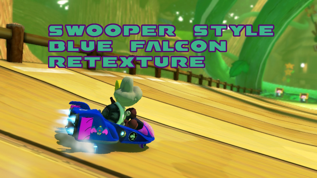 Swooper Style Blue Falcon Mod for Mario Kart 8 Deluxe | MK8D Mods