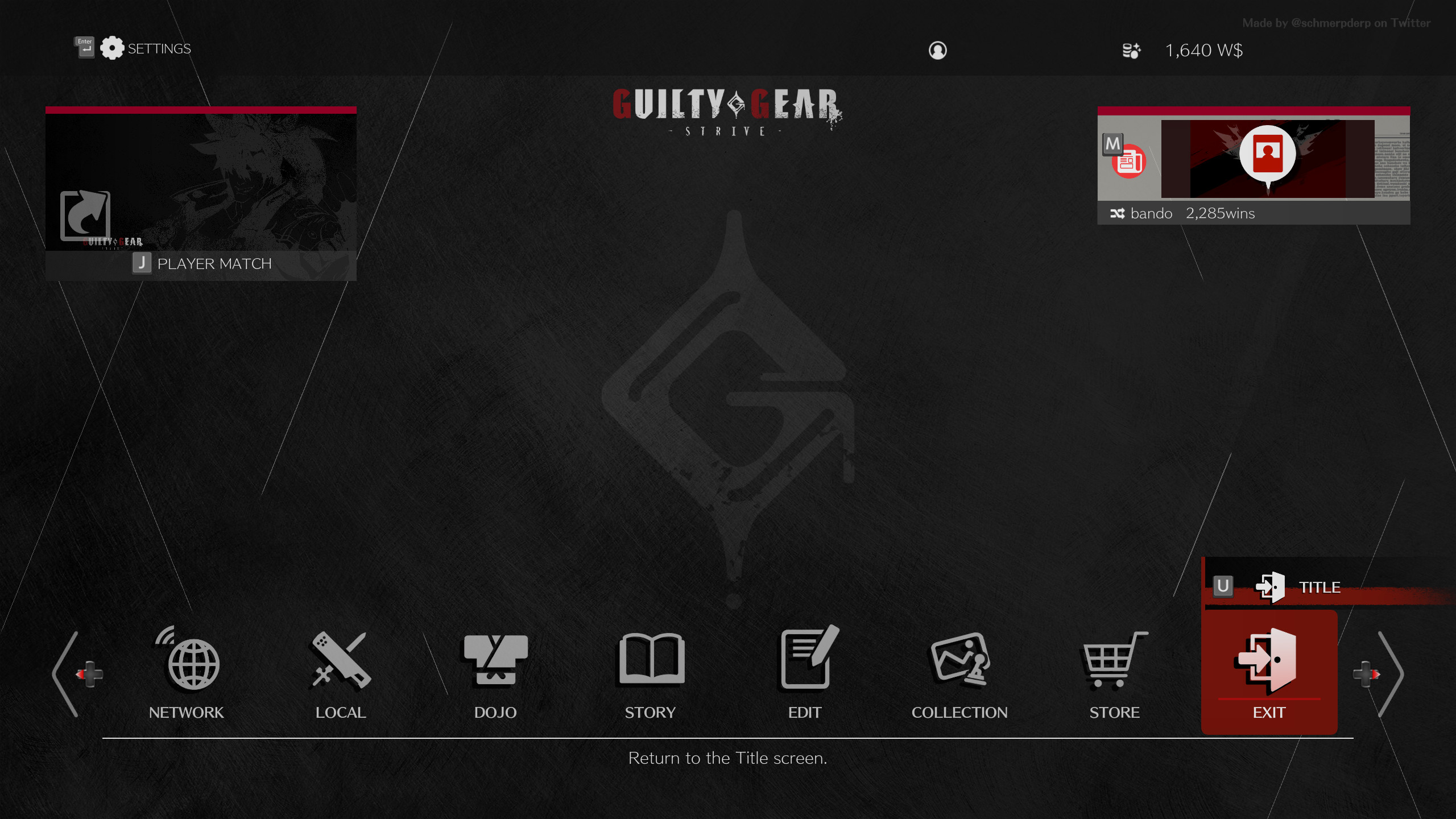 Chalk Main Menu Mod for GUILTY GEAR -STRIVE- | GGST Mods