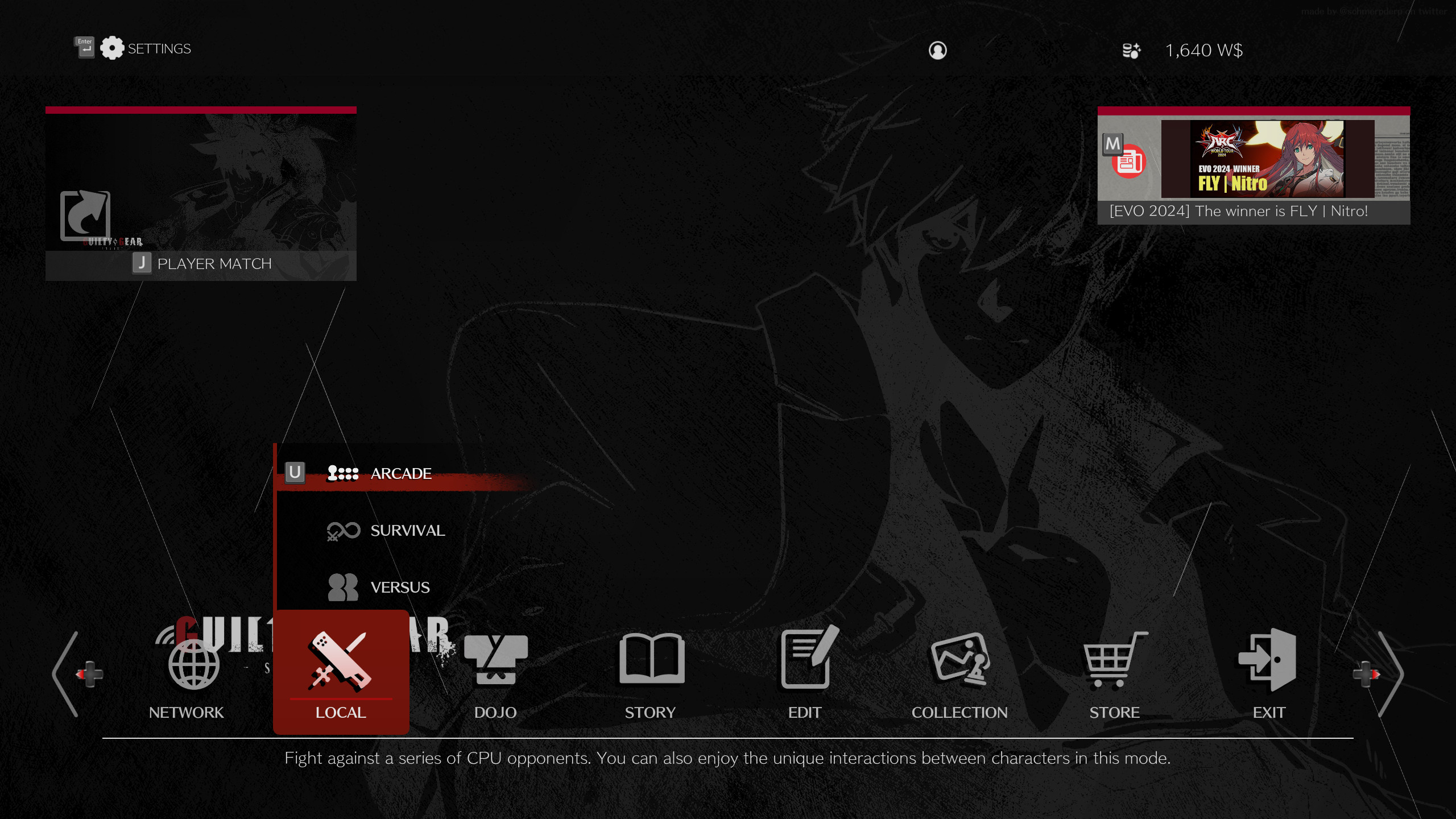 Chalk Main Menu Mod for GUILTY GEAR -STRIVE- | GGST Mods