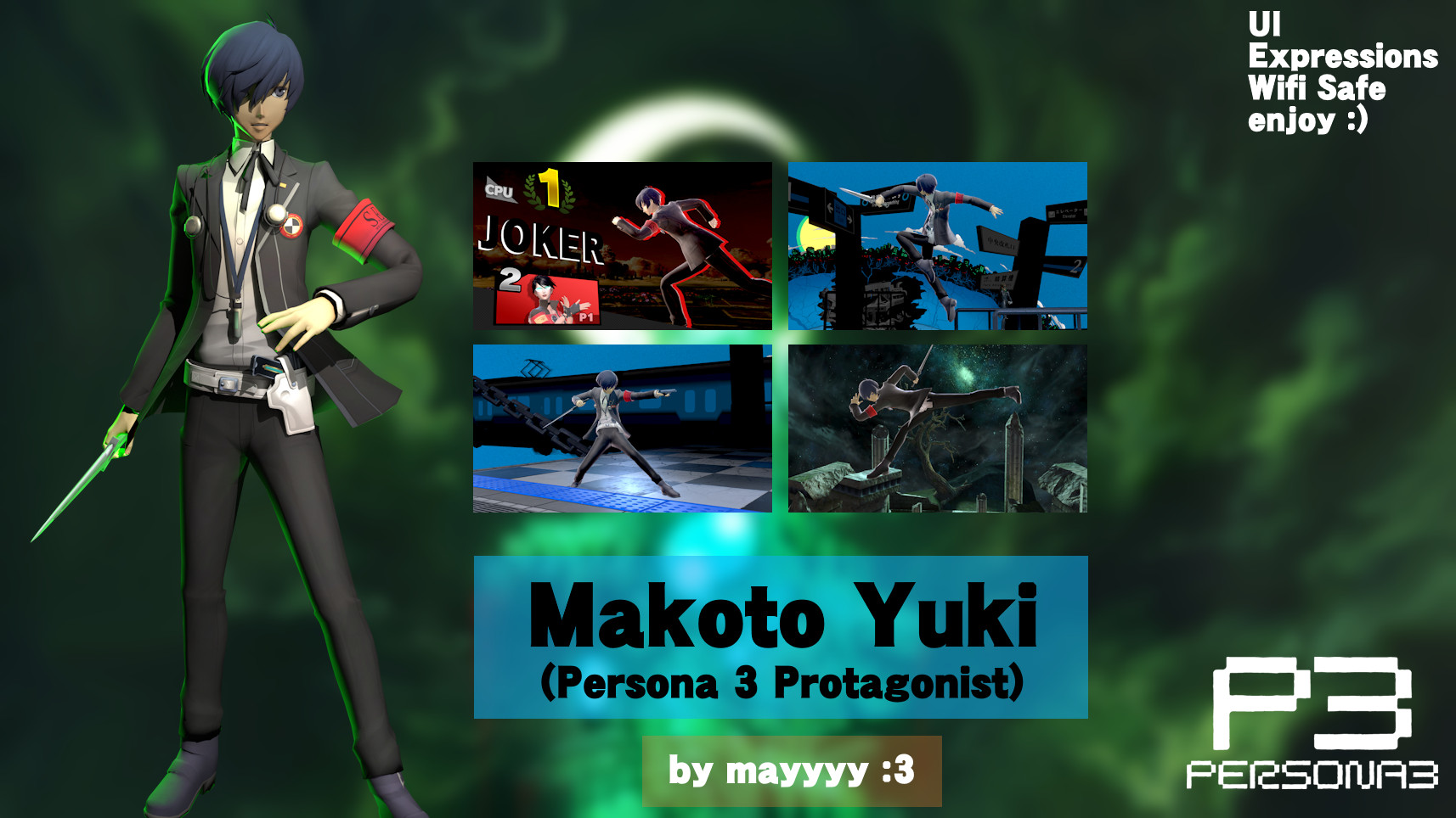 Makoto Yuki (Persona 3 Protag) Mod for Super Smash Bros. Ultimate ...