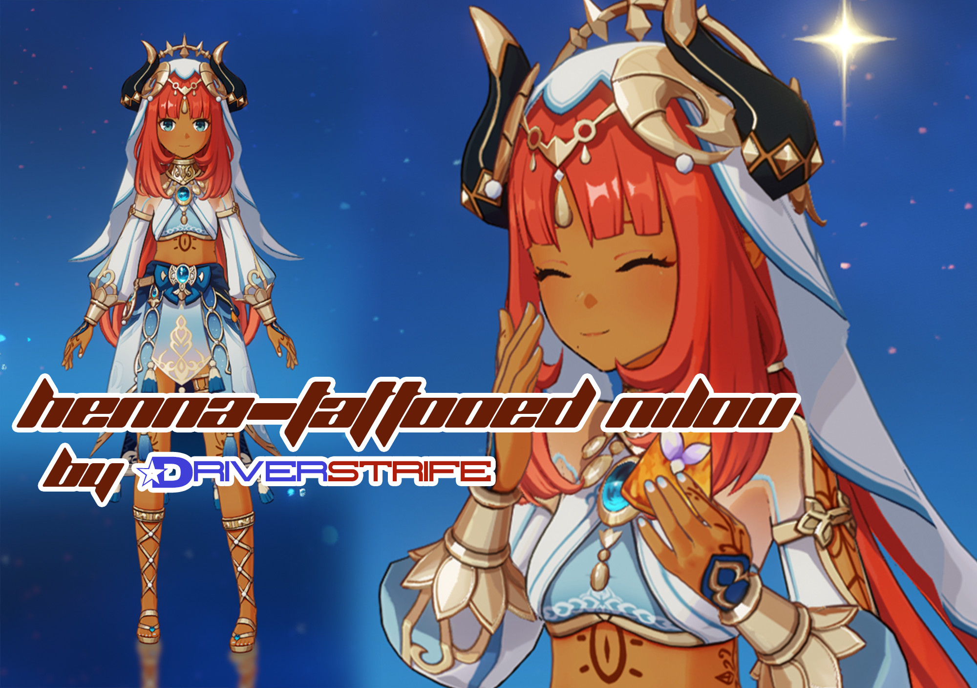 Henna-Tattooed Nilou Mod for Genshin Impact | GI Mods