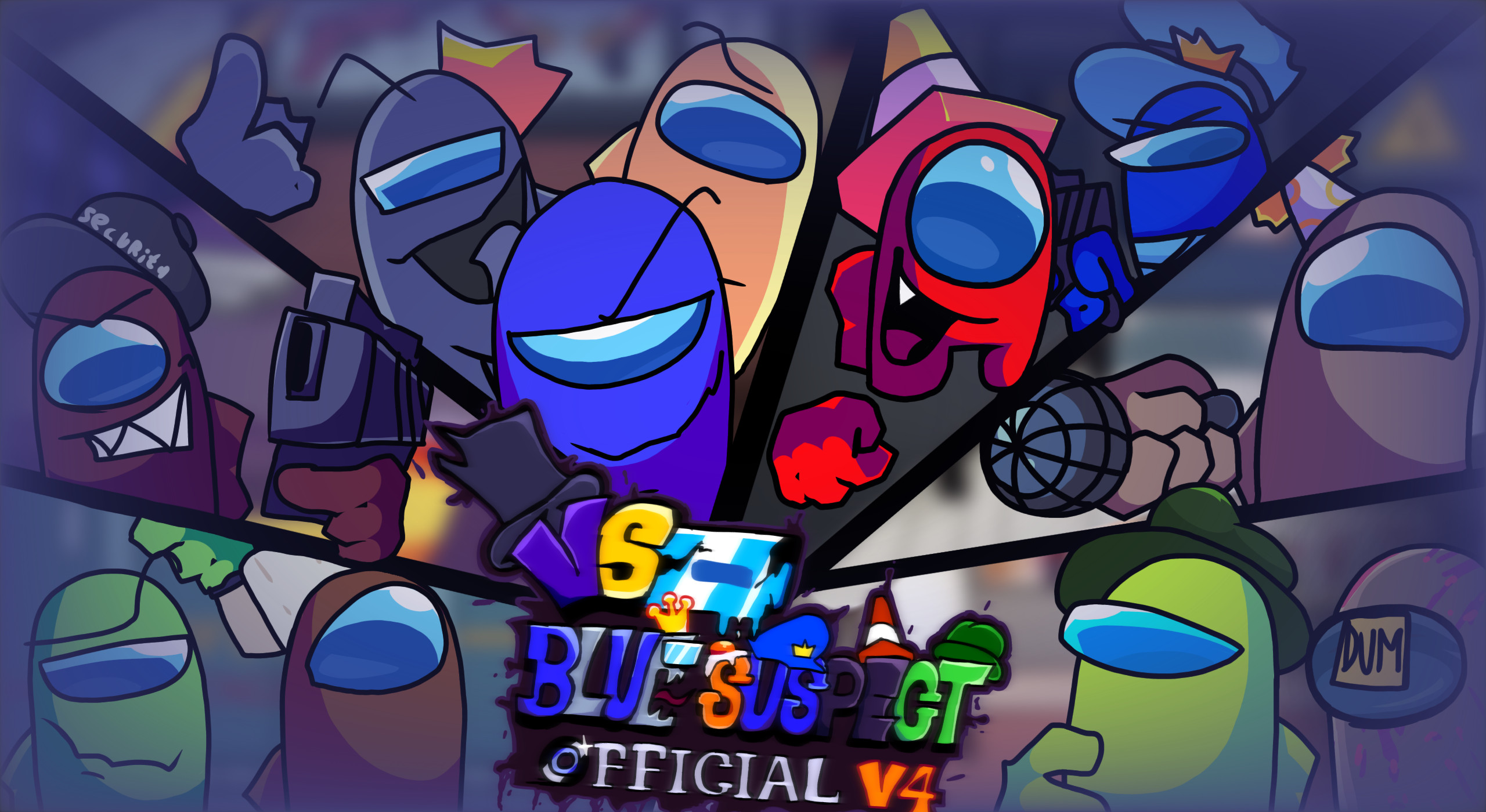 FNF Vs Blue Suspect v4.1 Bugfix Mod for Friday Night Funkin' | FNF Mods